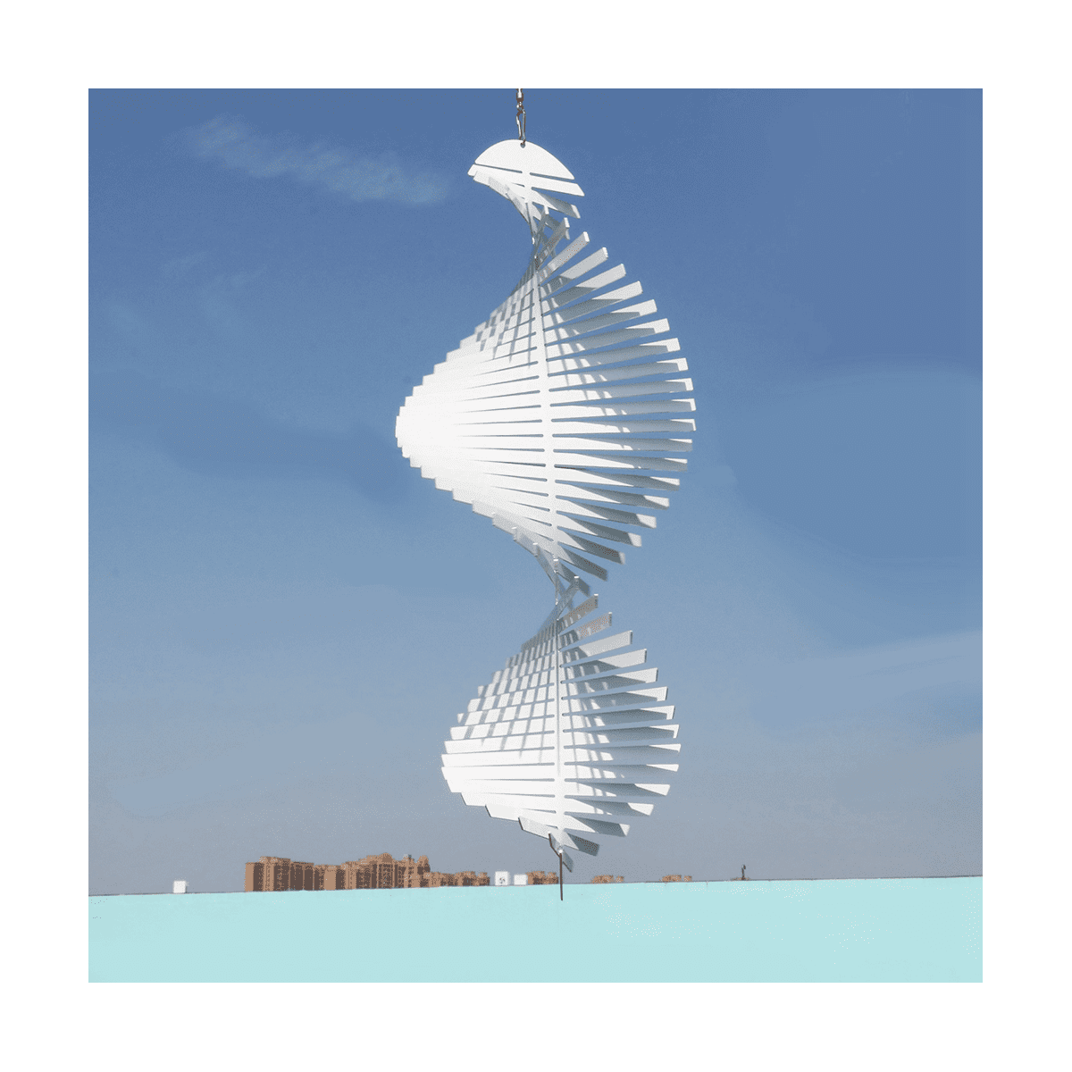 Kinetic Blank Sublimation Wind Spinner 3D Spiral Windchime Chime ...