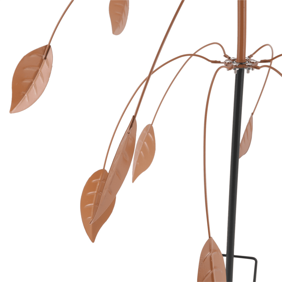 Kinetic Copper Triple Spinner - Falling Foliage Kinetic Wind Sculpture ...