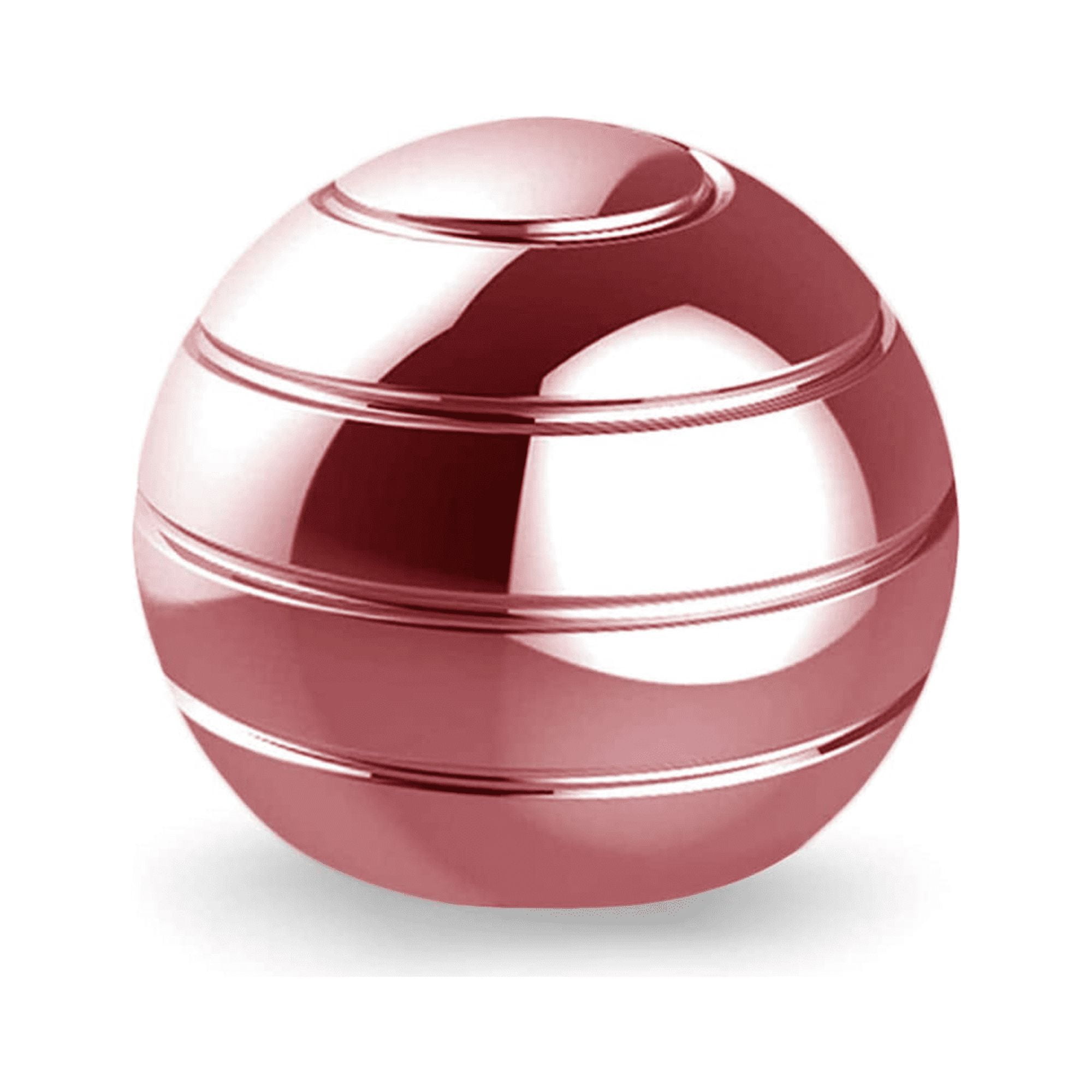Kinetic Desktop Ball Toy - Aluminum Alloy Optical Illusion Spinner Ball ...