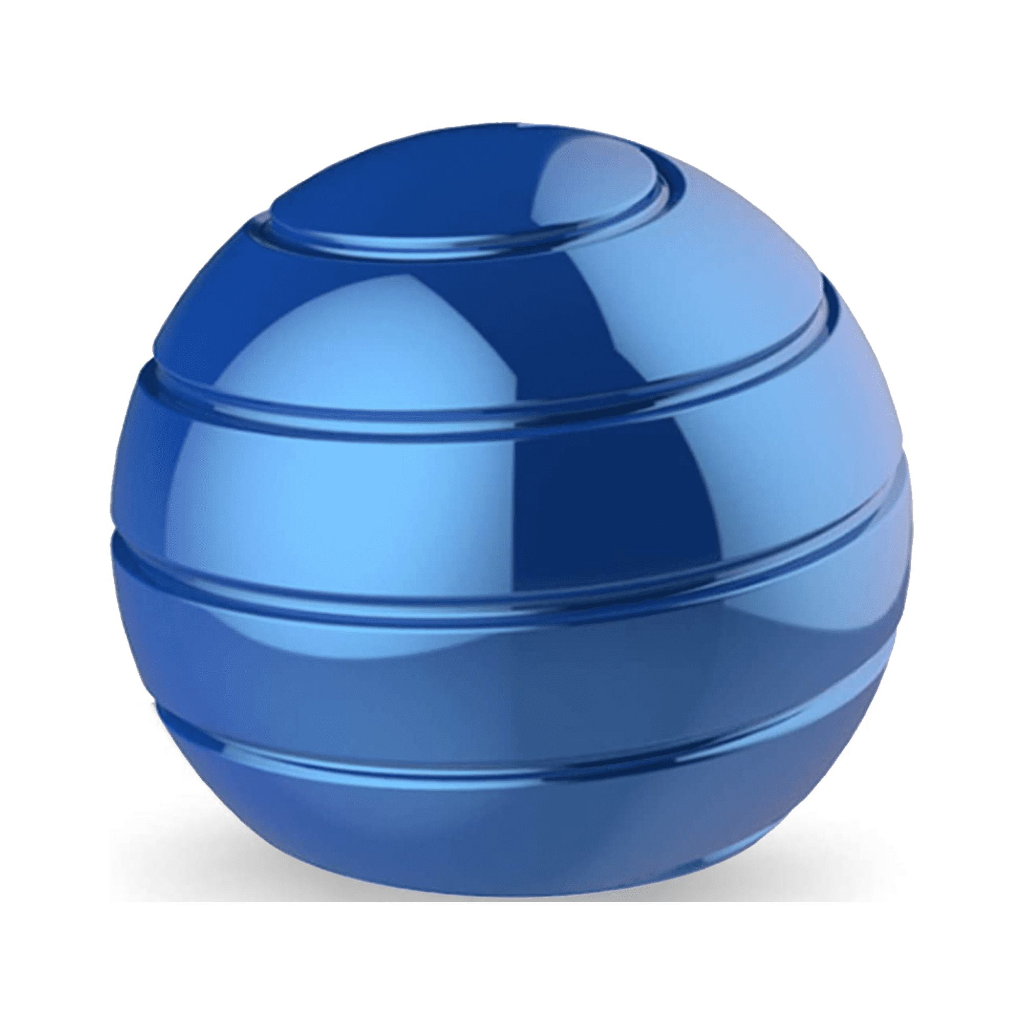 Kinetic Desktop Ball Toy - Aluminum Alloy Optical Illusion Spinner Ball ...