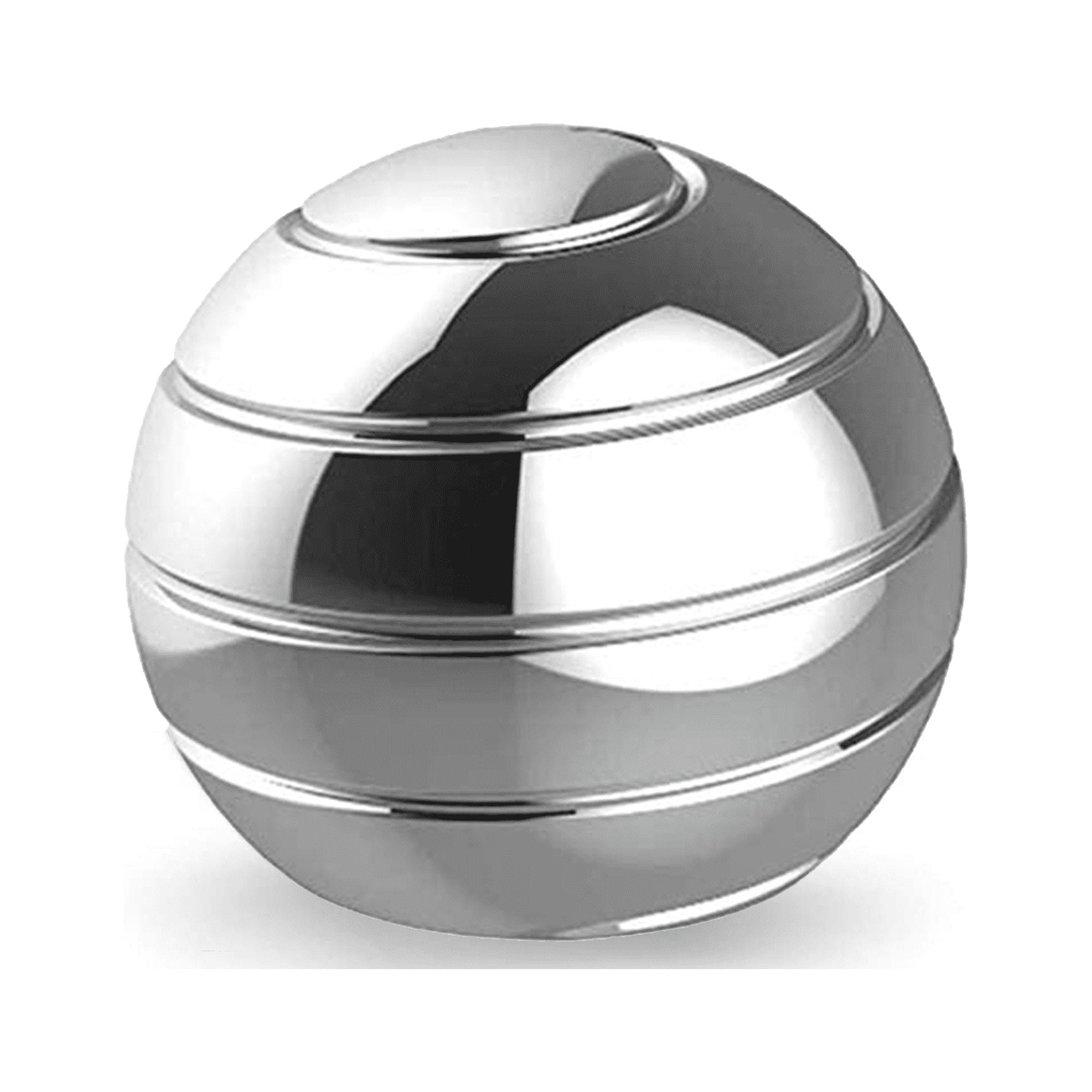 Kinetic Desktop Ball Toy - Aluminum Alloy Optical Illusion Spinner Ball ...