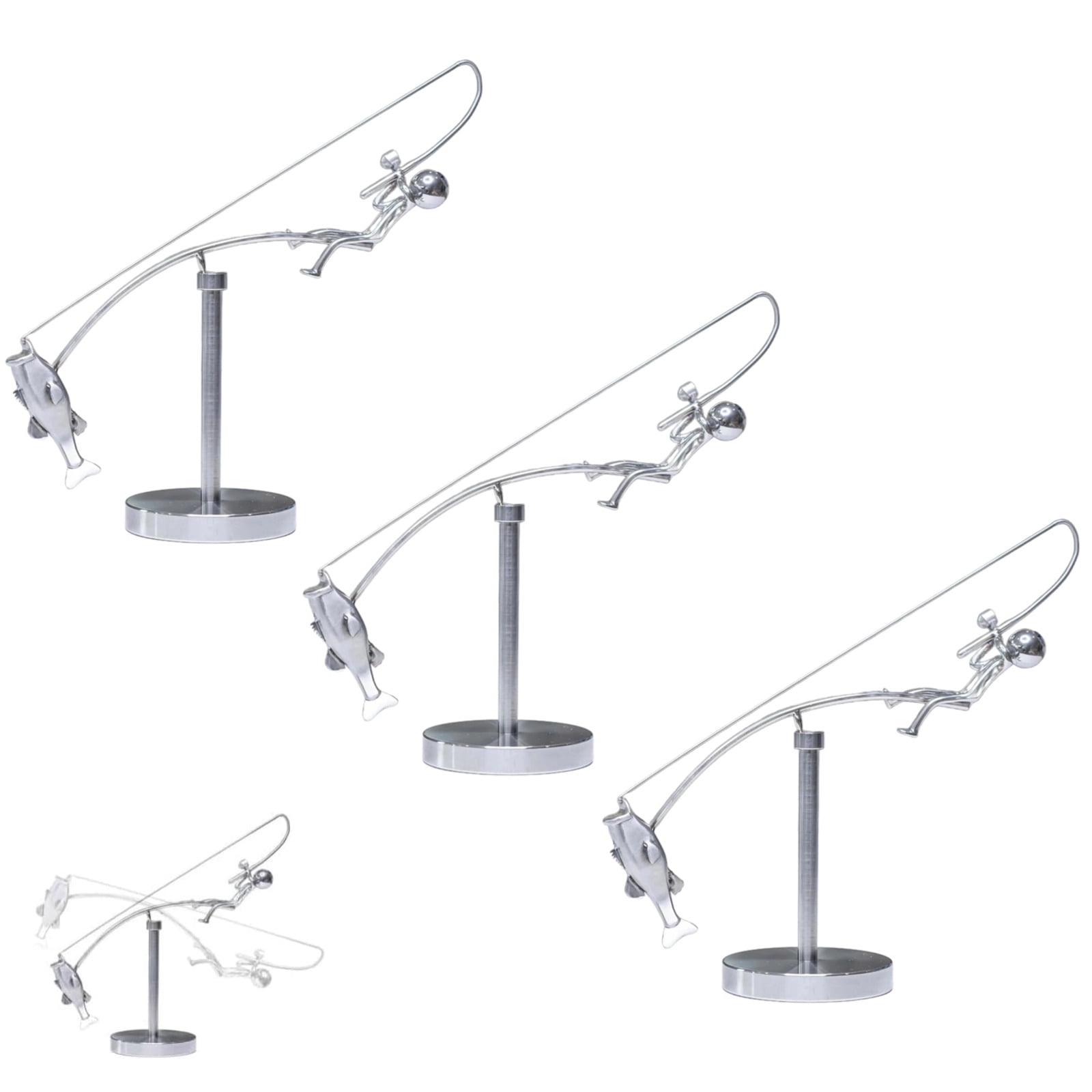 Kinetic Fishing Sculpture - Balance Art for Your Space, Balance Art ...