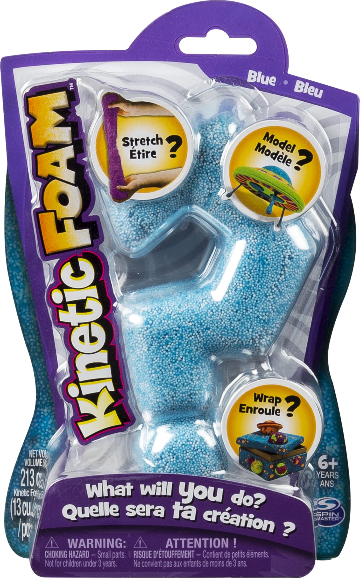 Kinetic Foam Single Pack Blue - Stretchy, Squishy, Moldable Kids Craft ...