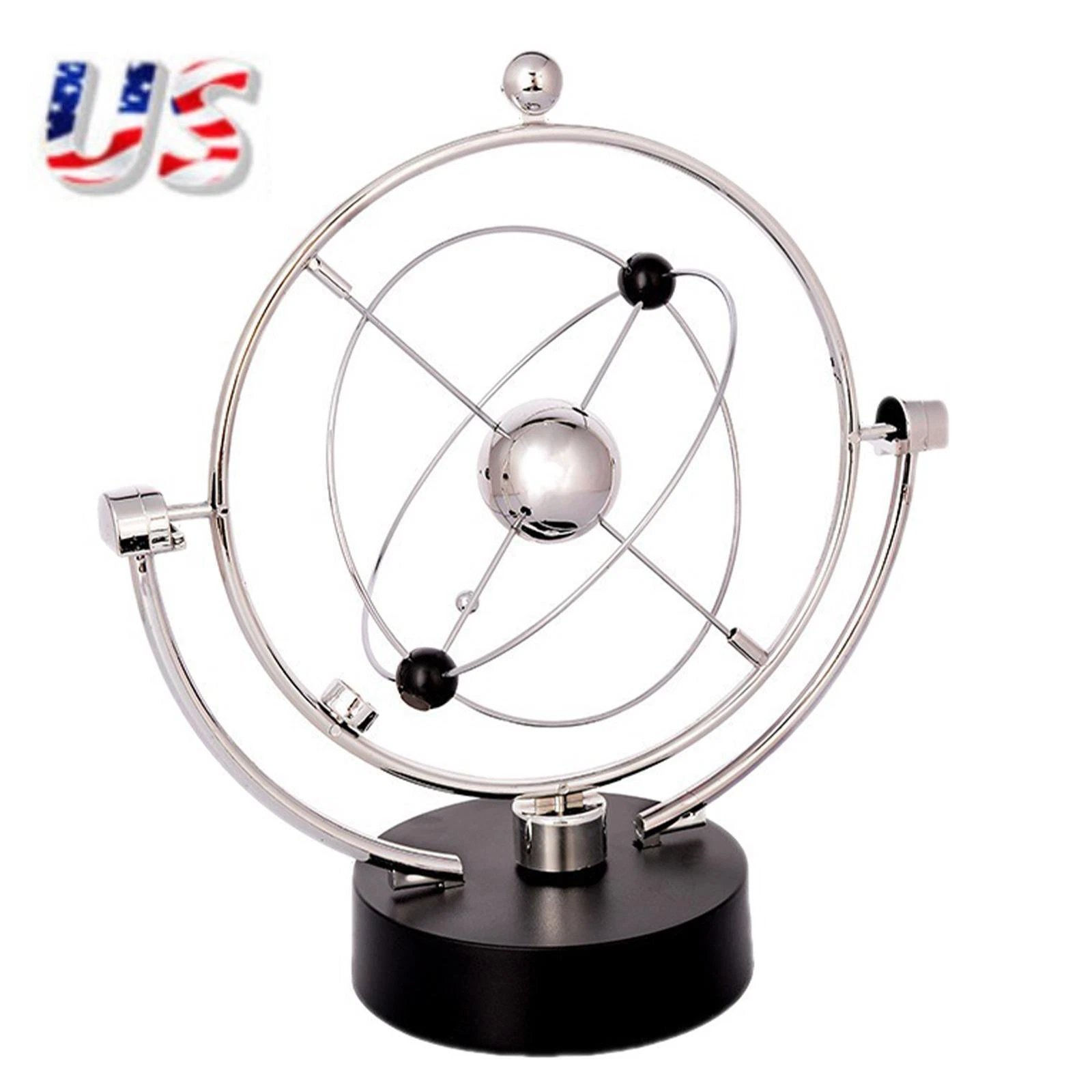 Kinetic Orbital Revolving Gadget Perpetual Motion Desk Art Toy Office ...