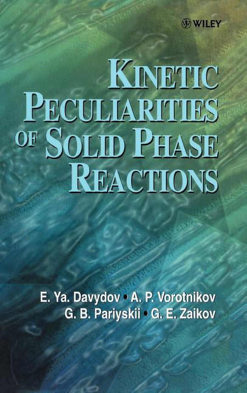 Kinetic Peculiarities of Solid Phase Reactions, (Hardcover) - Walmart.com
