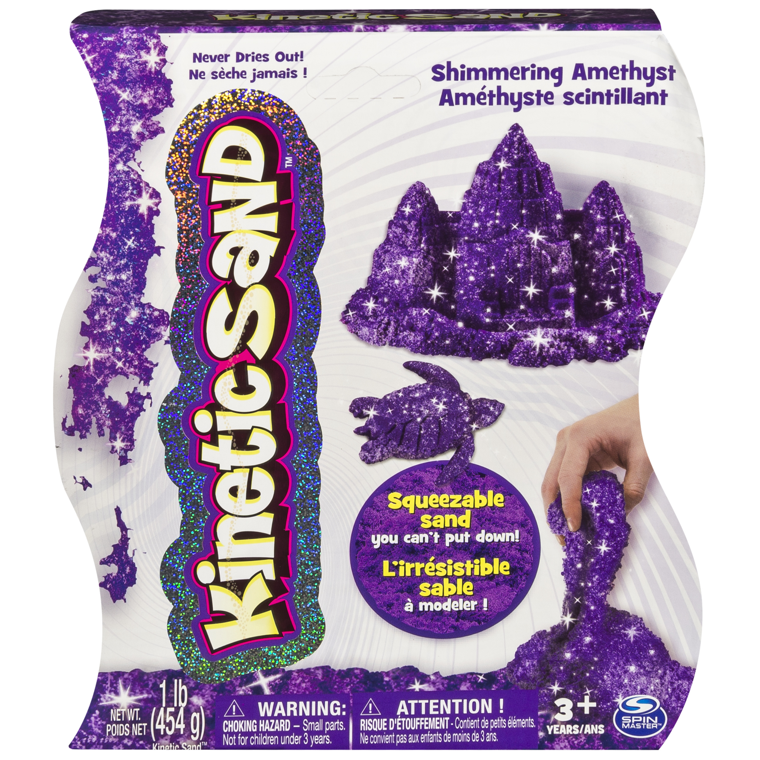 Kinetic Sand, 1lb Shimmering Purple Amethyst Magic Sand for Ages 3 and ...
