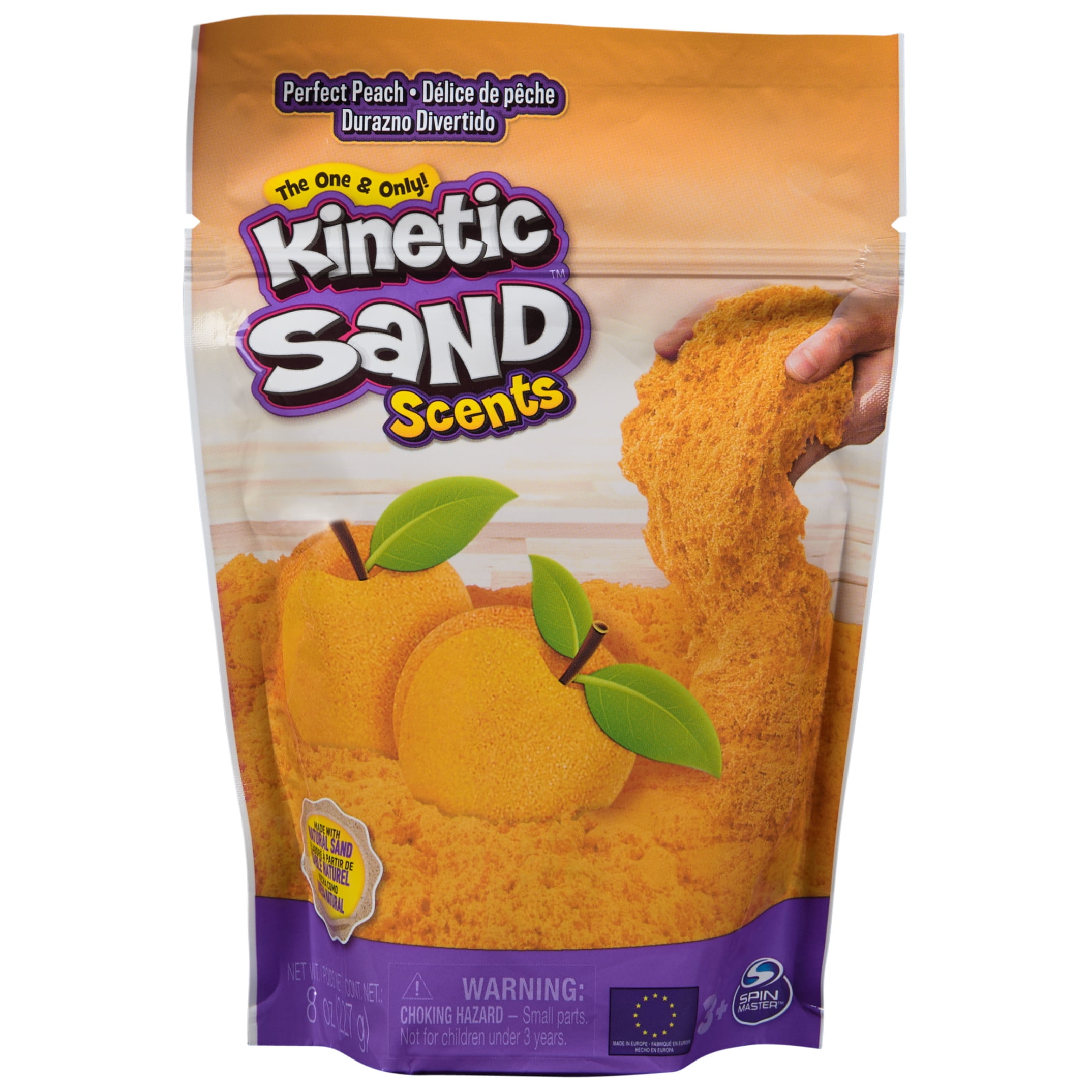 Kinetic Sand, 8oz Perfect Peach Scented Play Sand - Walmart.com