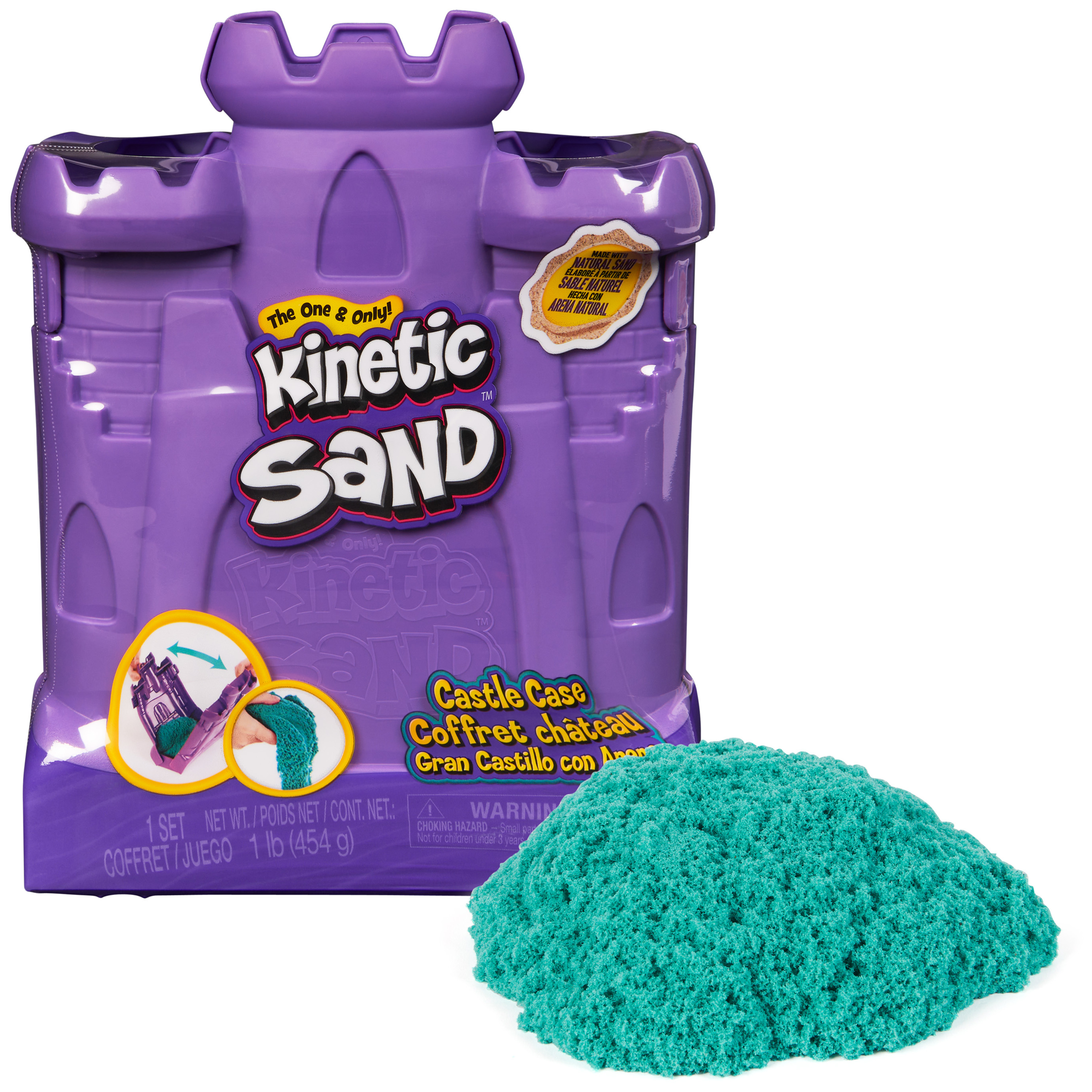 Kinetic Sand Treasure Hunt with 1.25lbs Brown & Rare Gold Shimmer Sand ...