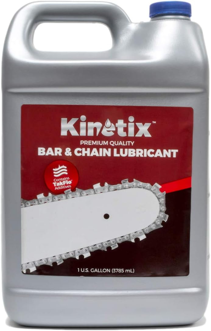 Kinetix Lubricants Red SAE 30 Bar and Chain 2% Tackifier (1 Gallon ...