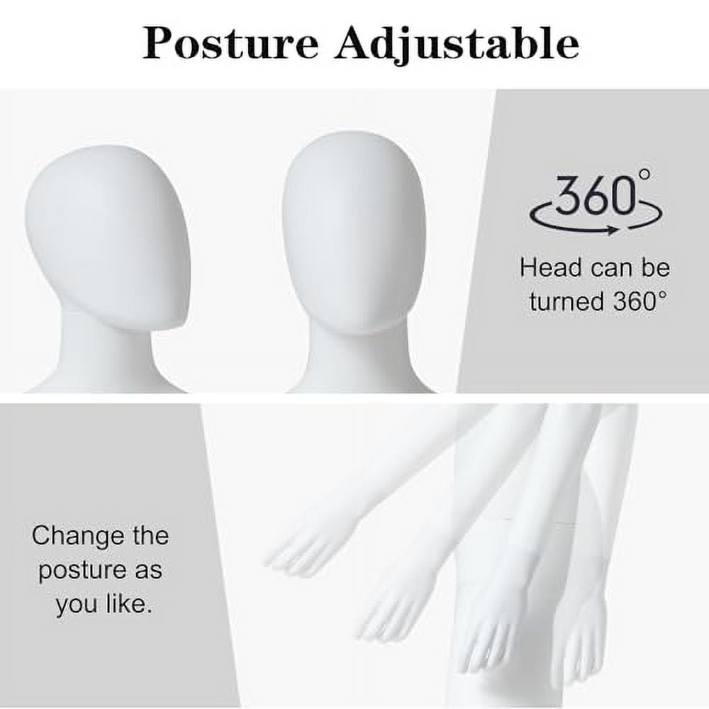 Kinfant Female Full Body Mannequin - Detachable Dress Form Display ...