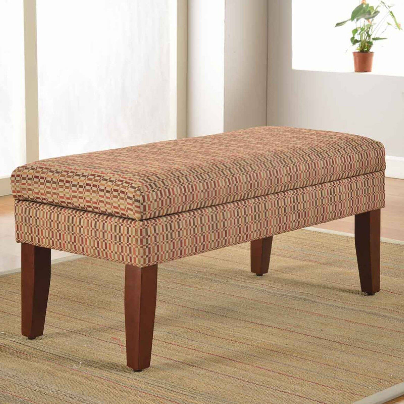 Kinfine USA Decorative Geometric Storage Bench - Walmart.com