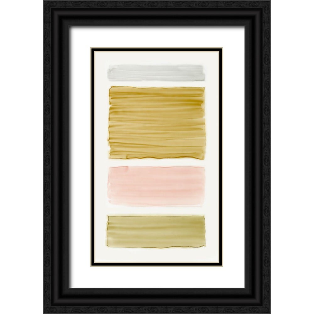 King 12x18 Black Ornate Wood Framed with Double Matting Museum Art ...