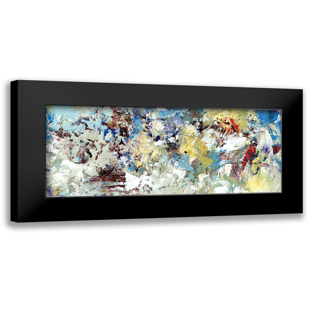 King 14x8 Black Modern Framed Museum Art Print Titled - Connective II ...