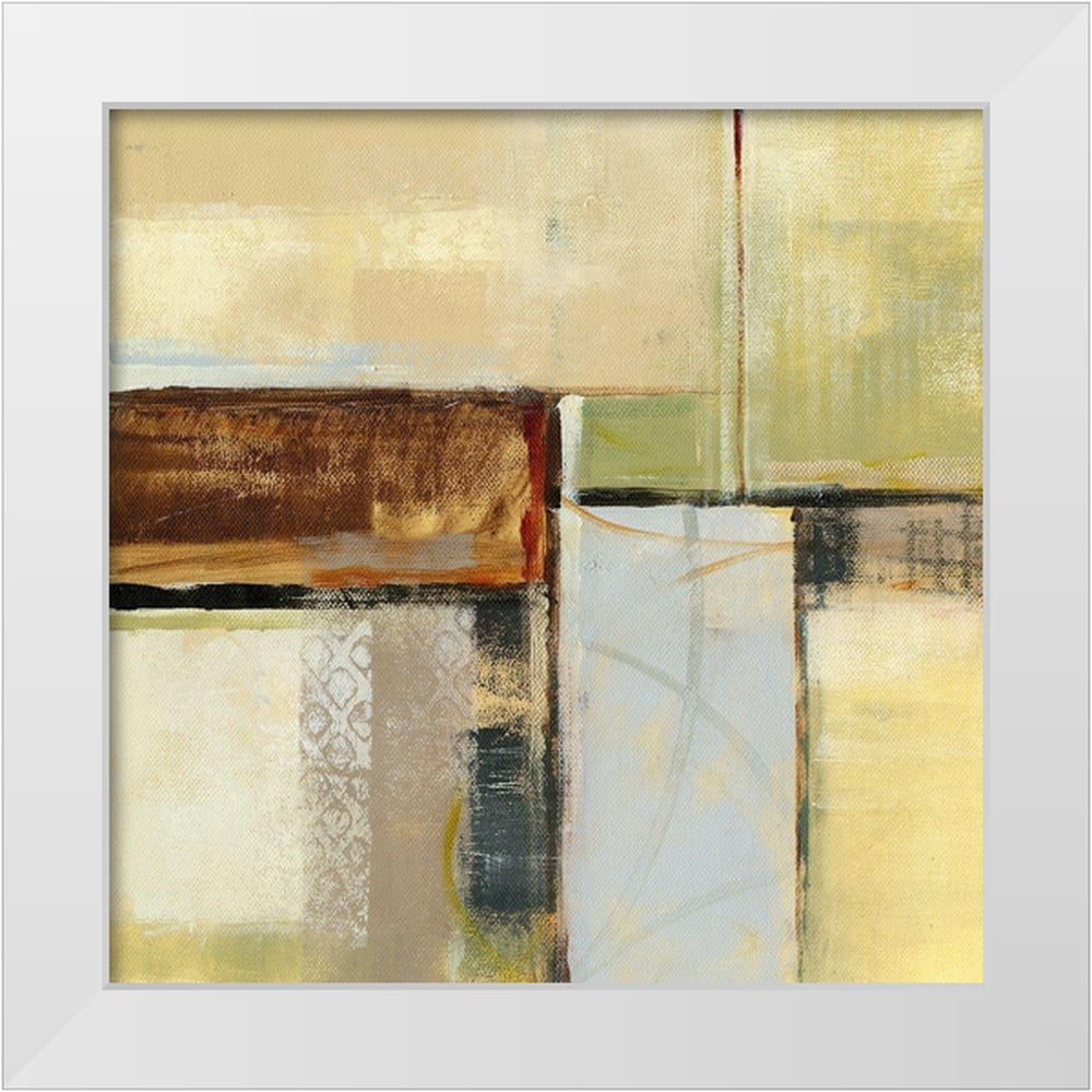 King 15x15 White Modern Wood Framed Museum Art Print Titled - Town ...