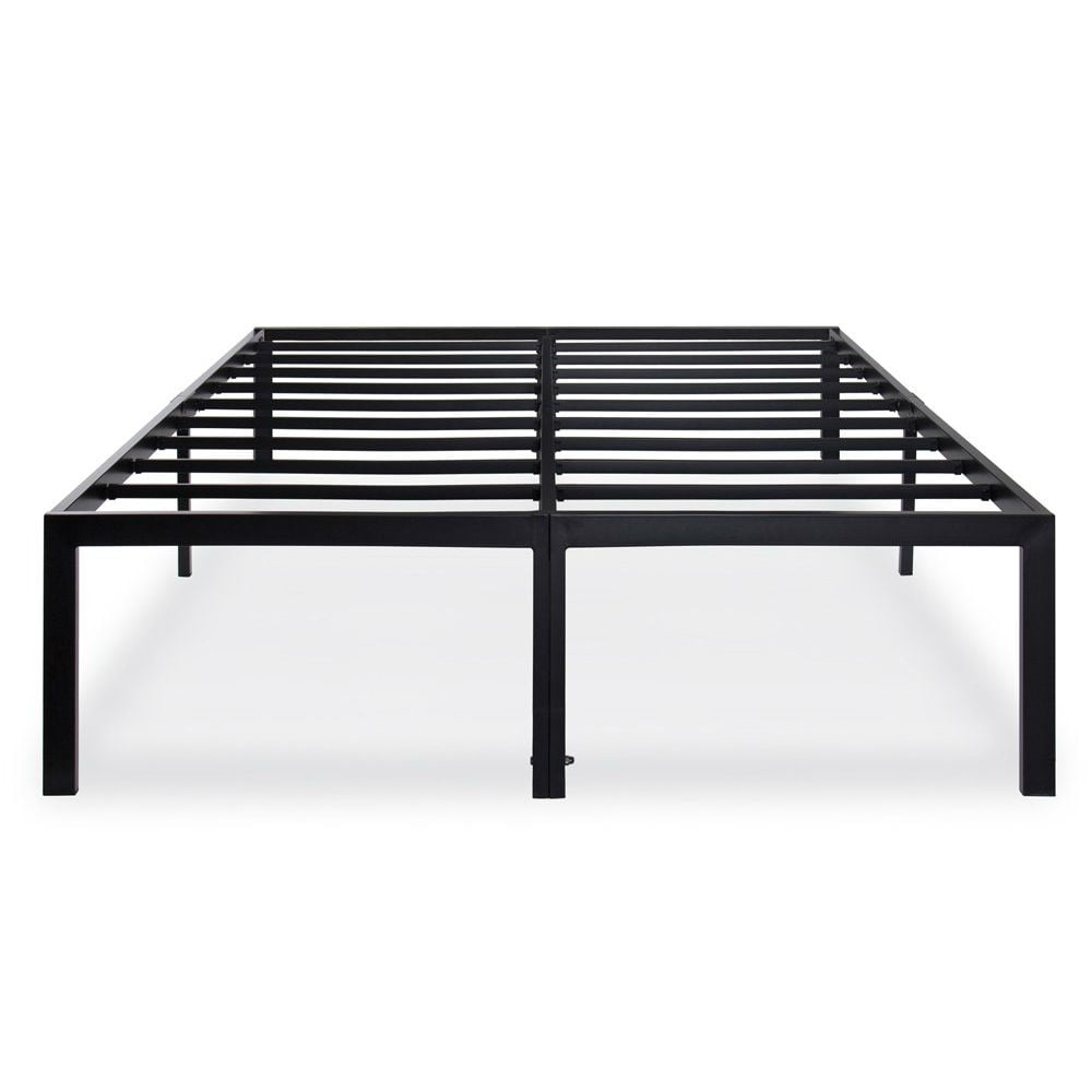 King 18-inch High Rise Heavy Duty Black Metal Platform Bed Frame ...