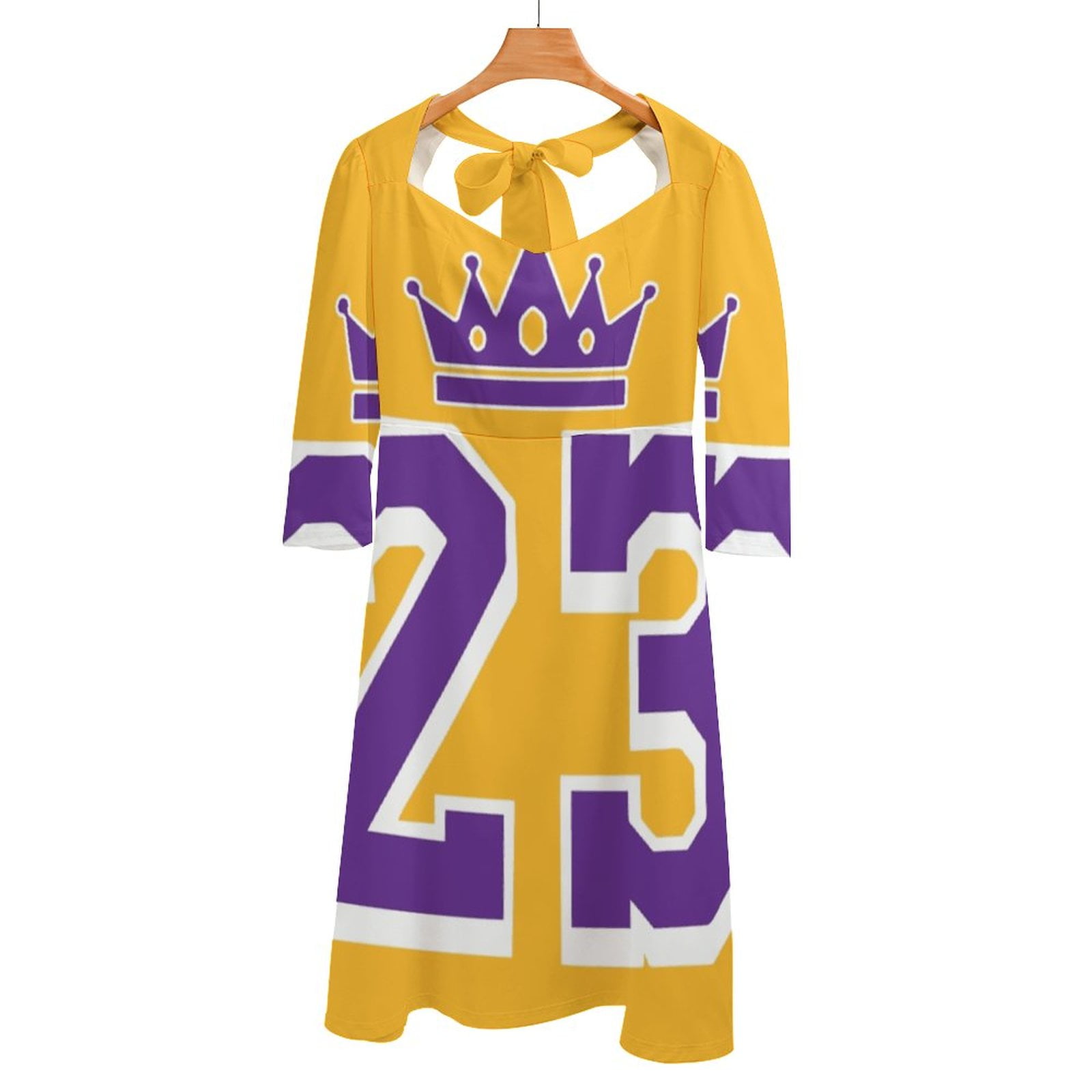 King 23 Home Back Lacing Backless Dress Square Neck New Plus Size ...