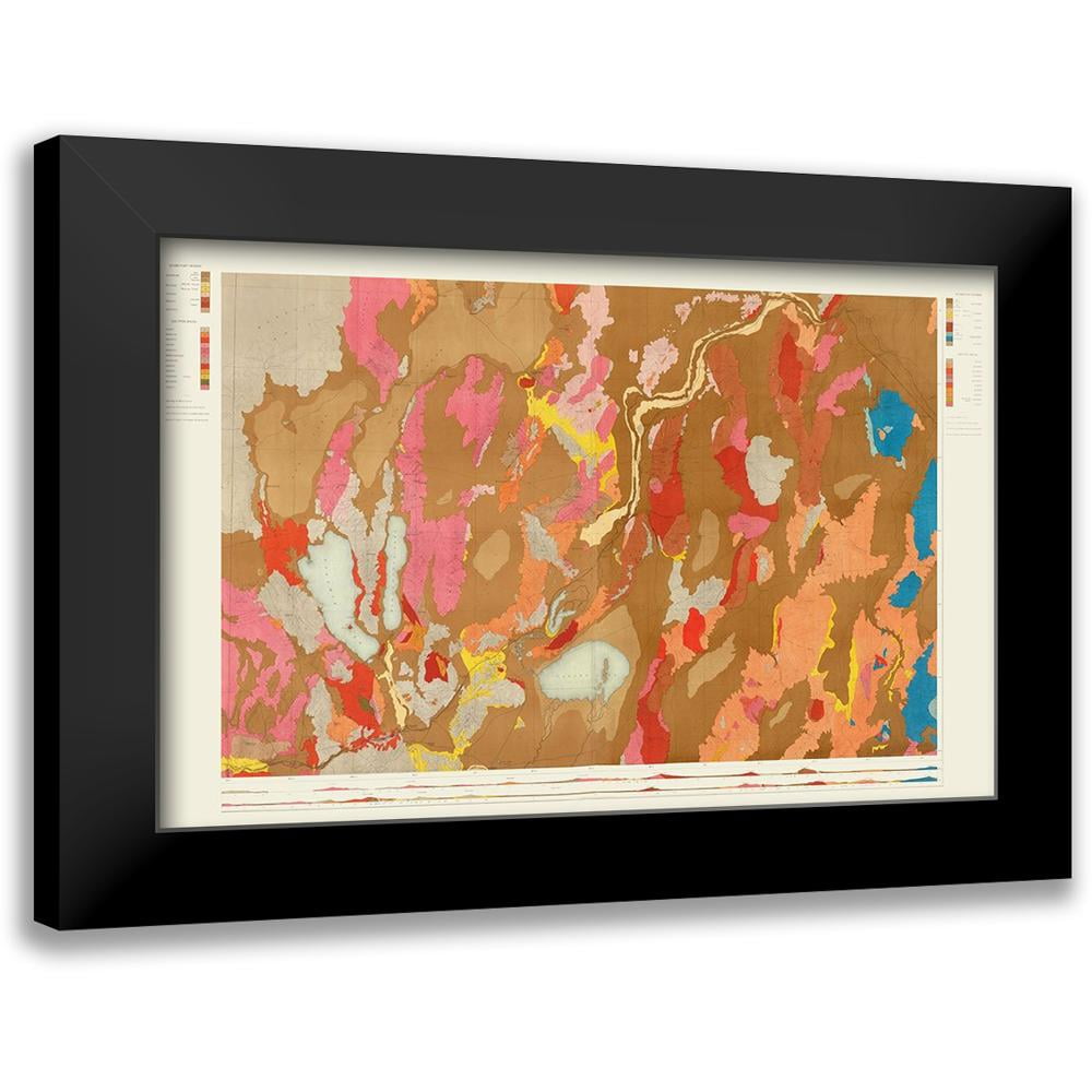 King 24x17 Black Modern Framed Museum Art Print Titled - Nevada Basin ...