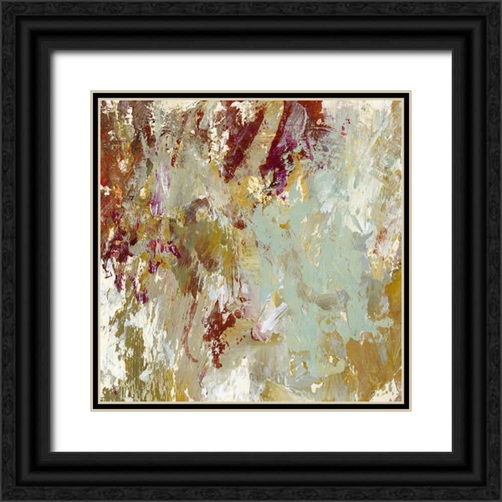 King 26x26 Black Ornate Wood Framed with Double Matting Museum Art ...