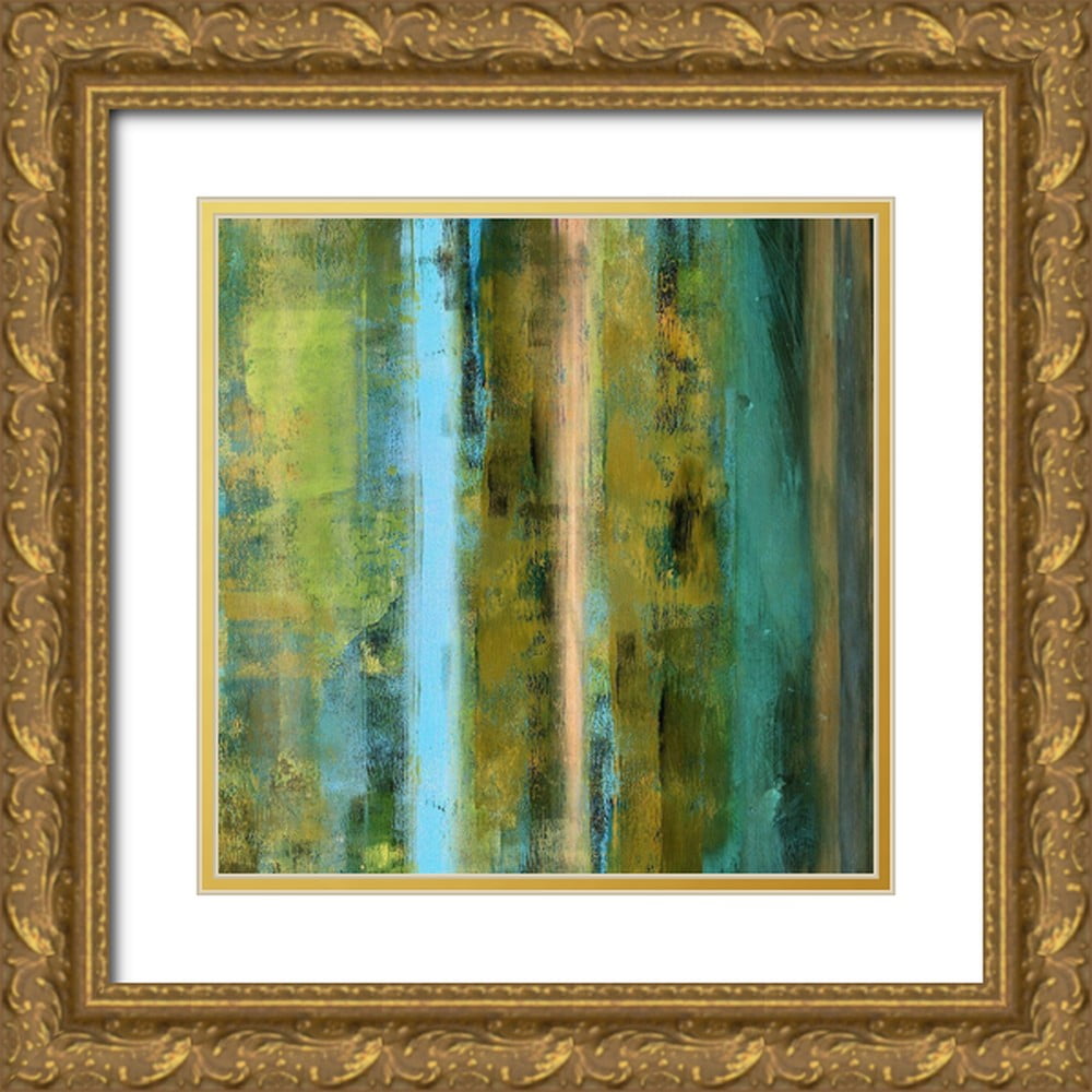 King 26x26 Gold Ornate Wood Framed with Double Matting Museum Art Print Titled - Inverse 180 II ...