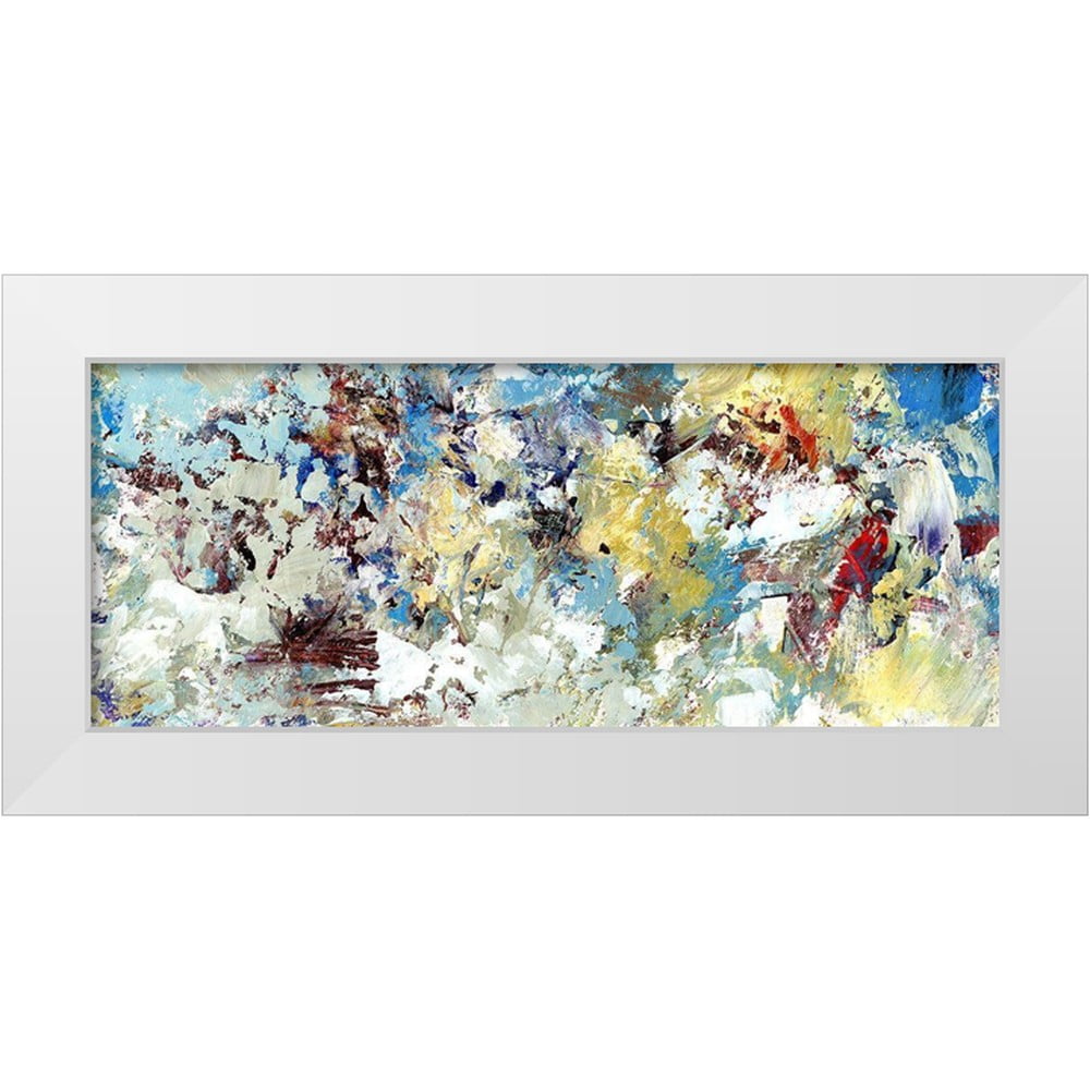 King 32x15 White Modern Wood Framed Museum Art Print Titled ...
