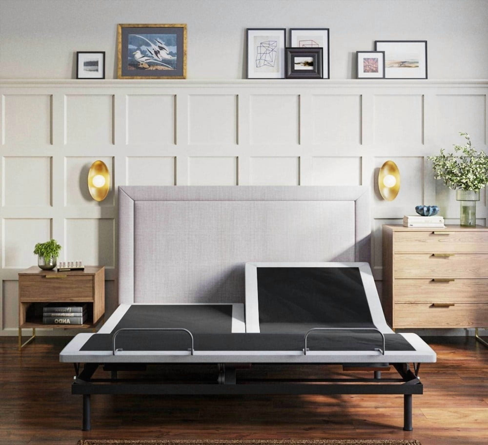 King Adjustable Bed Base - Easy Setup & Multi-Position Adjustment ...