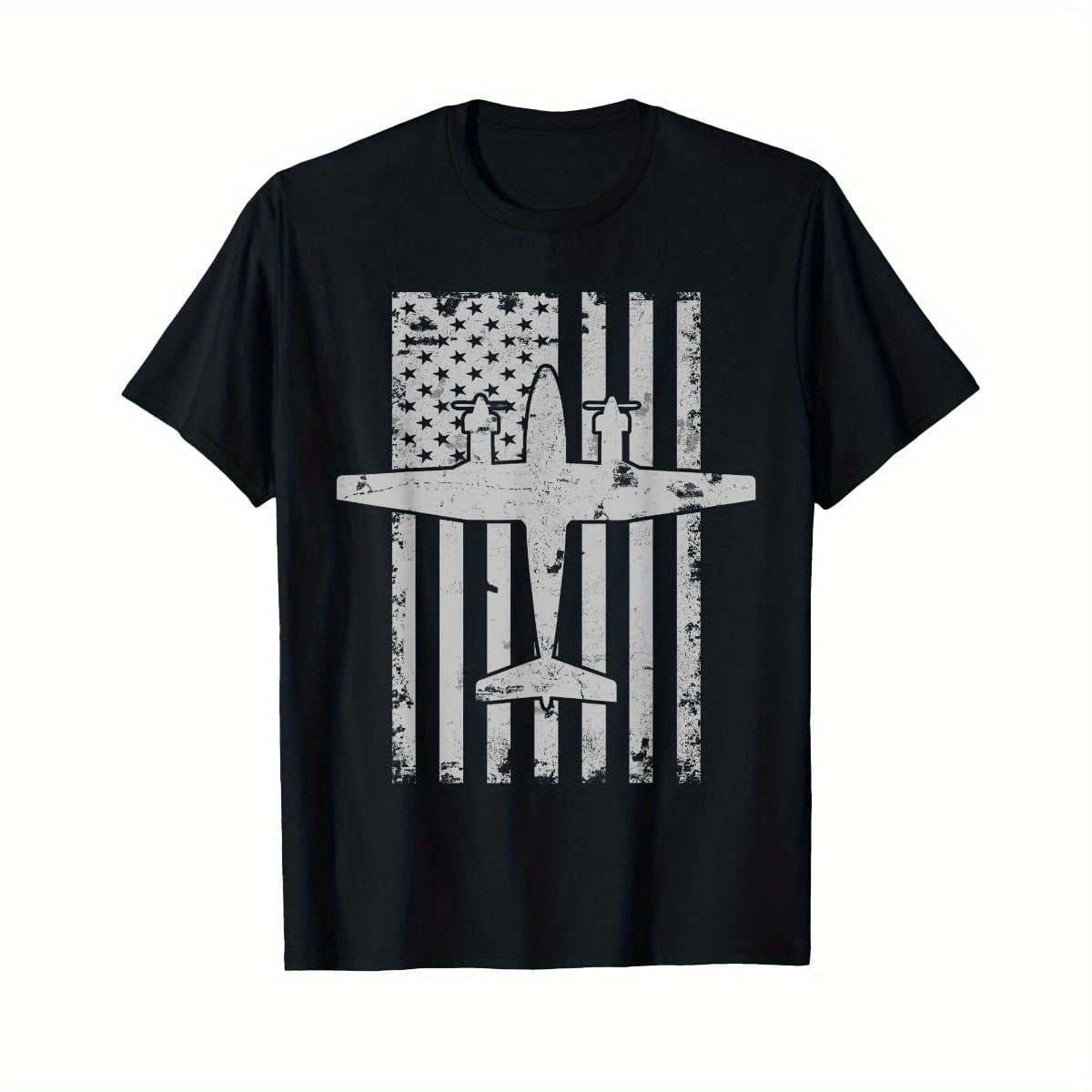King Air B200 Twin-Engine Airplane Patriotic Pilot T-Shirt T-Shirt ...