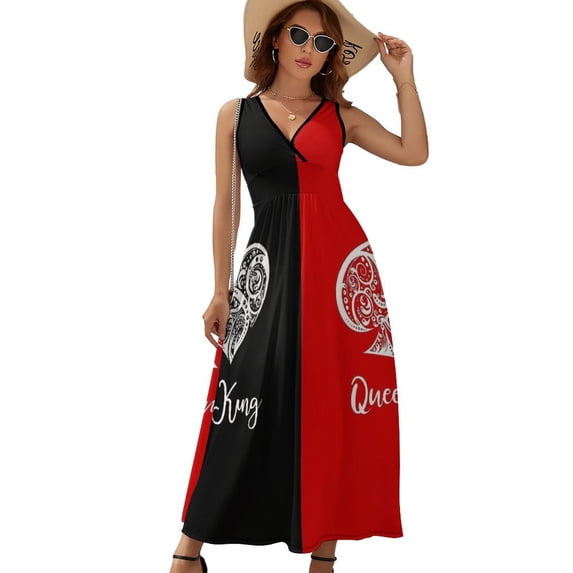 King And Queen Dress Fashion Boho Beach Long Dresses Female Party ...
