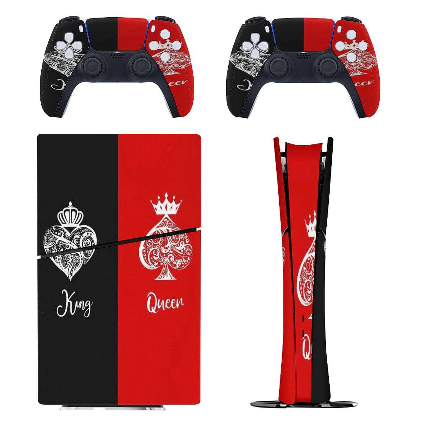 King And Queen PS5/PS5 Pro/PS5 Slim Digital Disc Skin Sticker For ...