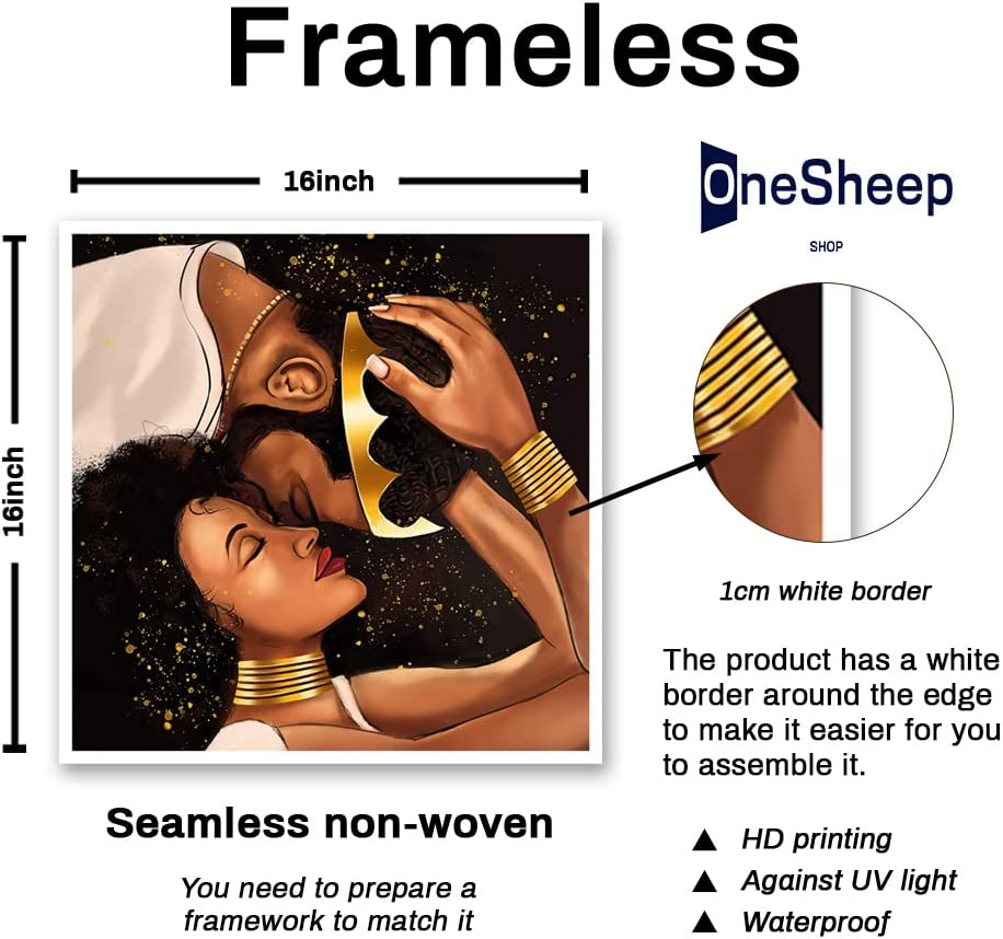 King And Queen Wall Decor African American Wall Art Black Queen And King Po - Walmart.com