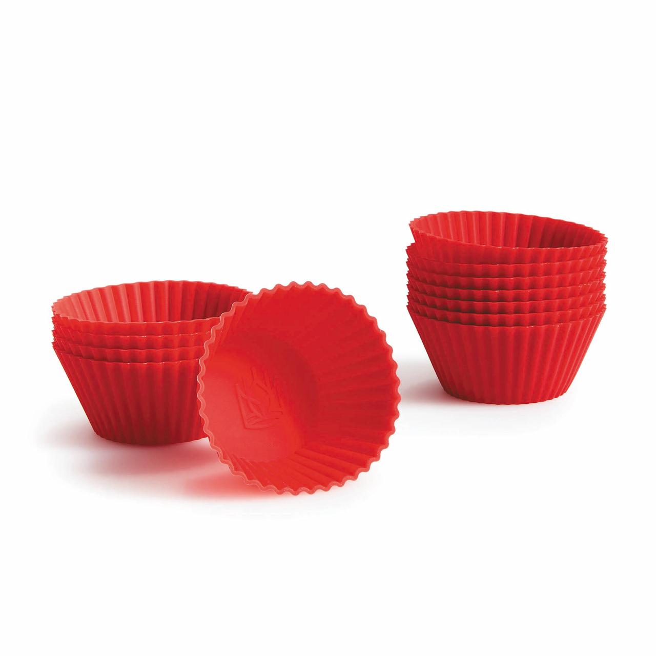 Qeieuw Air Fryer Egg Poacher Food Grade Silicone Poached Egg Cups Easy Release Round Ramekins