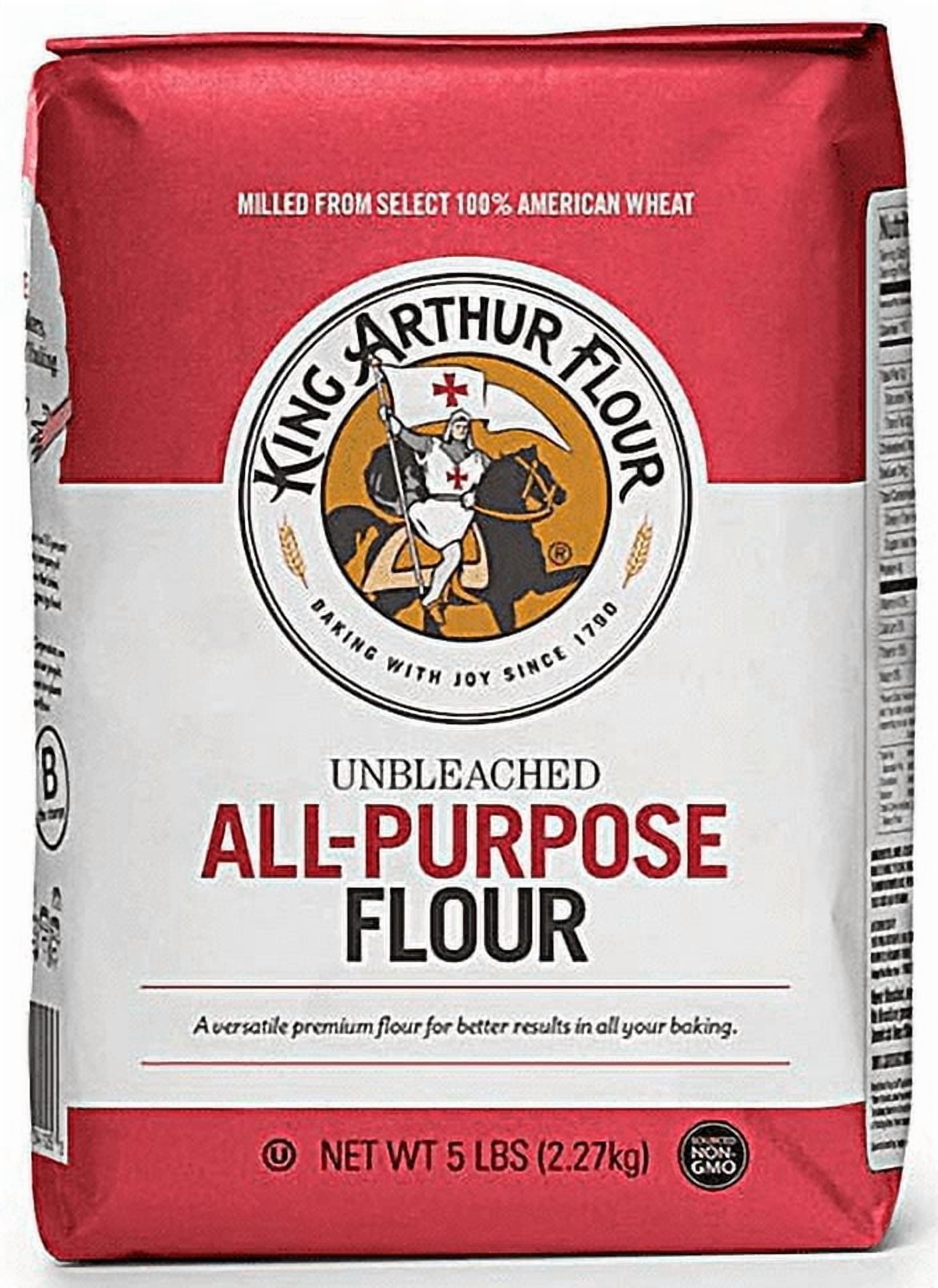 King Arthur Baking Company Unbleached All Purpose Flour 5 lbs Pack of 2 ...