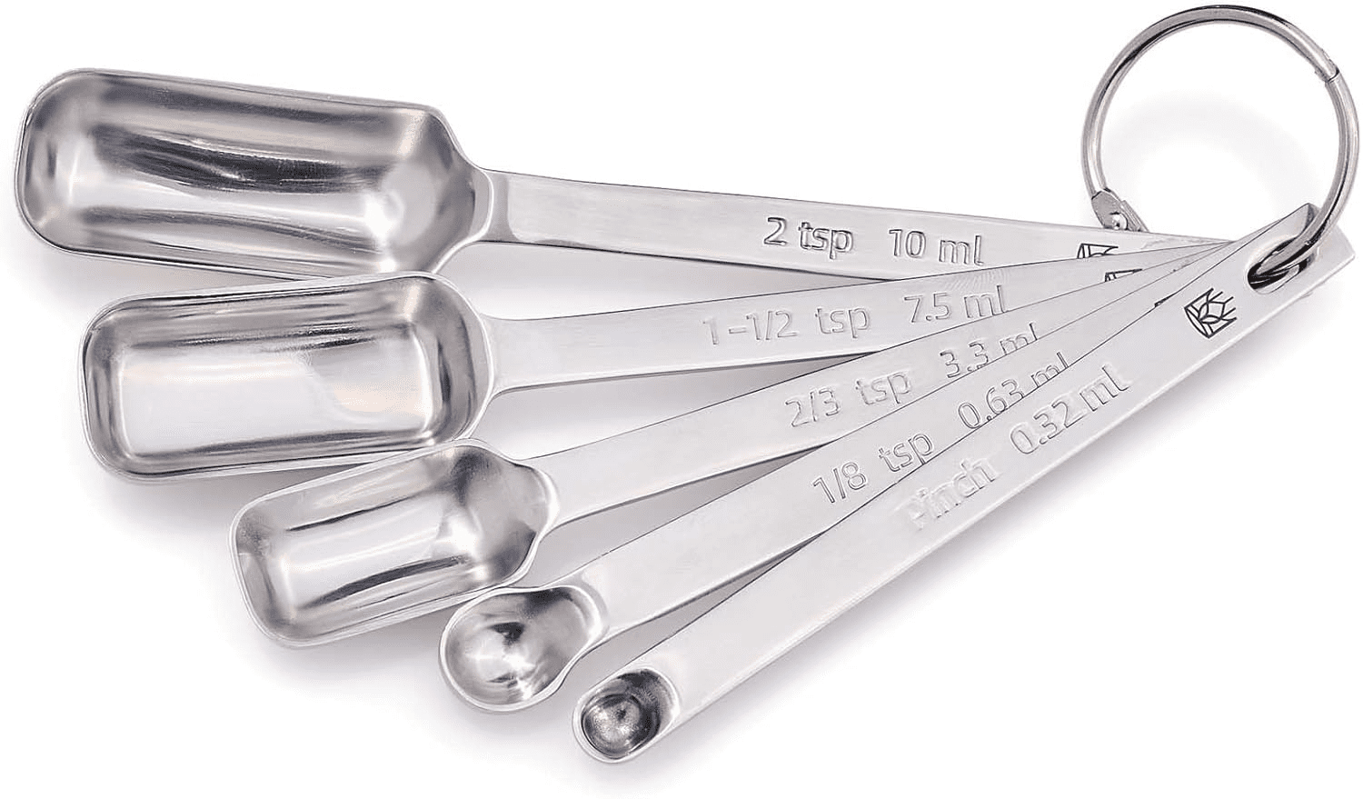 King Arthur Baking Odd-Sized Measuring Spoons, 18/8 Stainless Steel, 5 ...