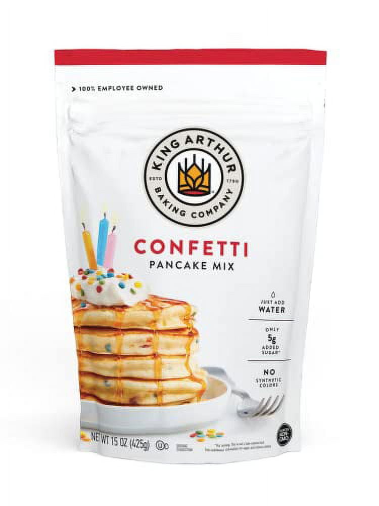 King Arthur Confetti Pancake Mix Just Add Water, Sourced Non-GMO ...