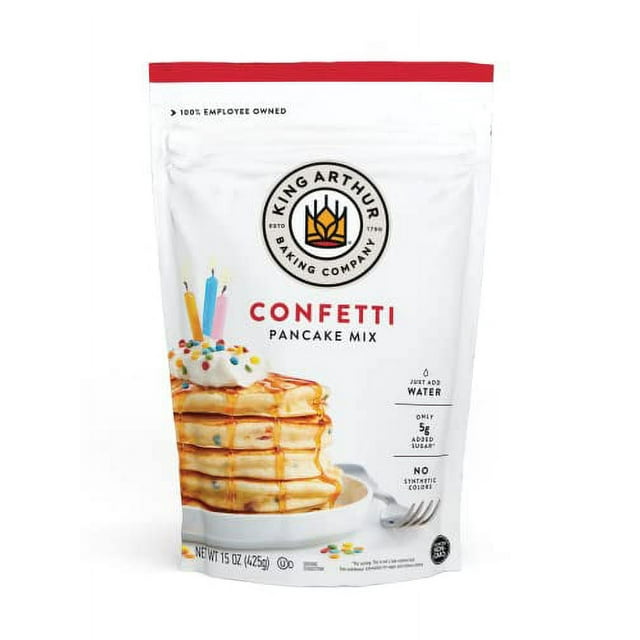 King Arthur Confetti Pancake Mix Just Add Water, Sourced Non-GMO ...