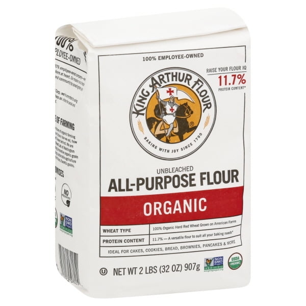 King Arthur Flour 100% Organic All-Purpose Flour, 2 lbs - Walmart.com