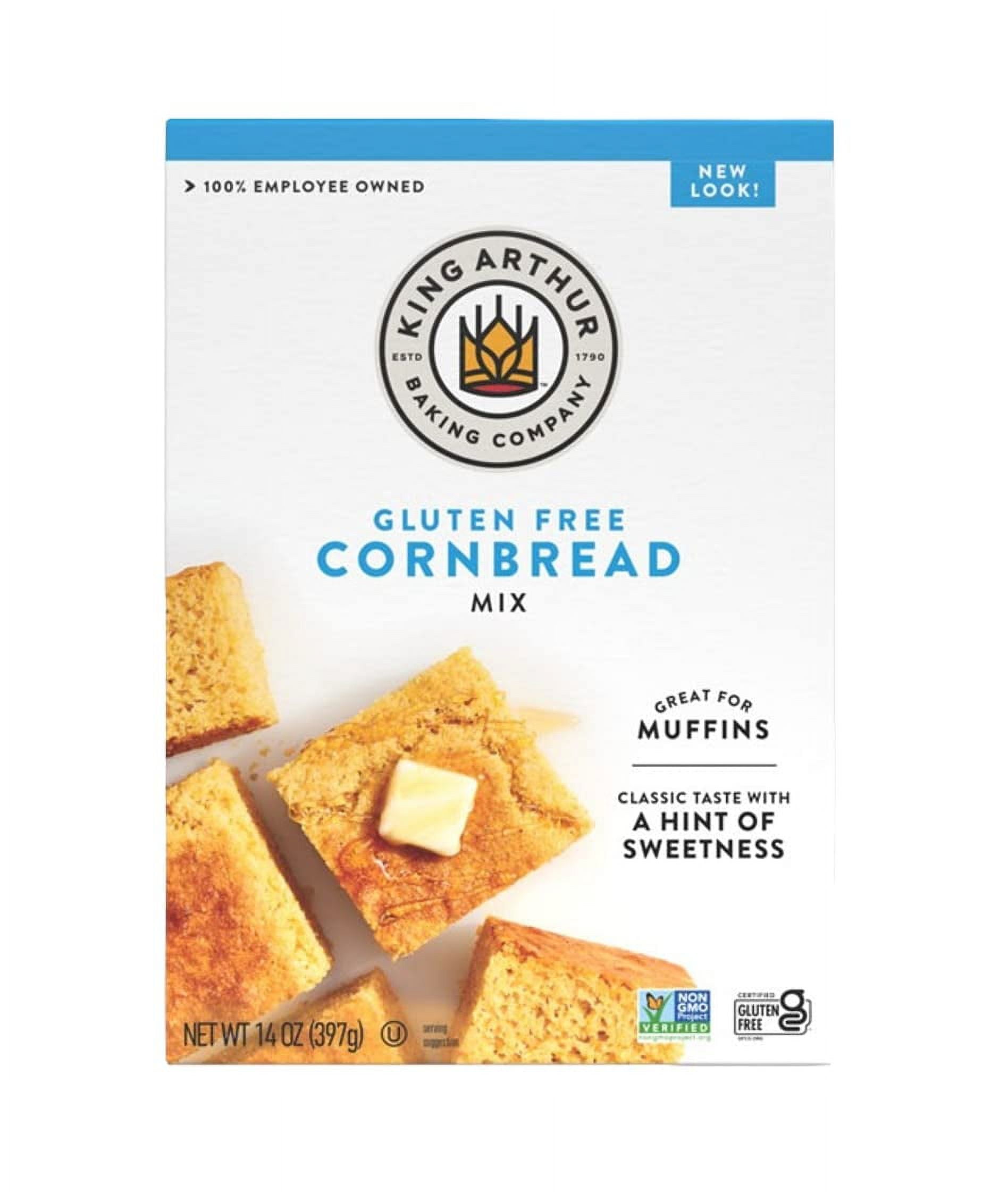 King Arthur Flour, Cornbread VTF5 + Muffin Mix, Gluten Free, 14 Ounce ...