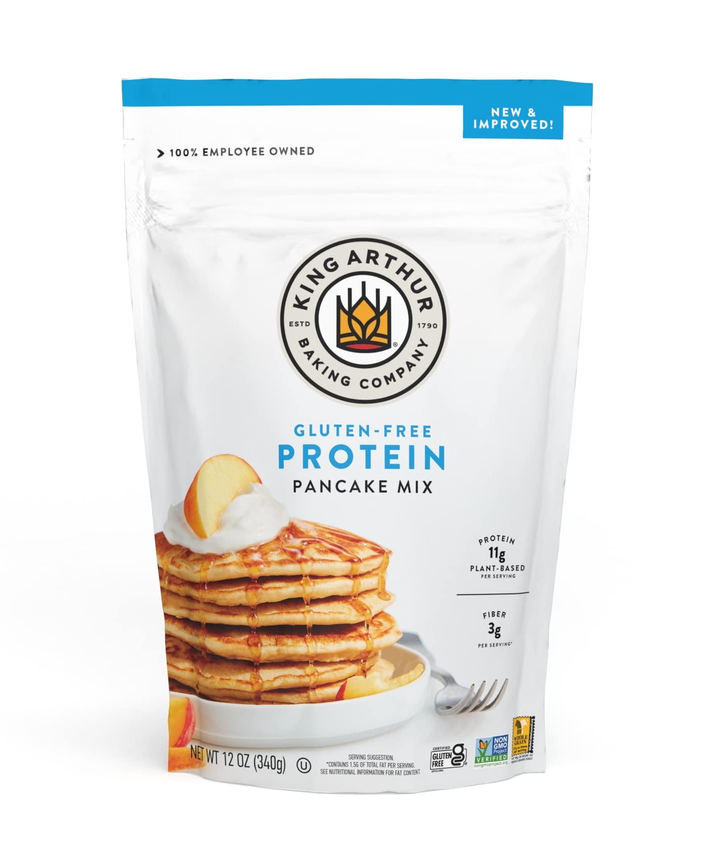 King Arthur Flour Gluten DEF29 Free Protein Pancake Mix, Non-GMO ...