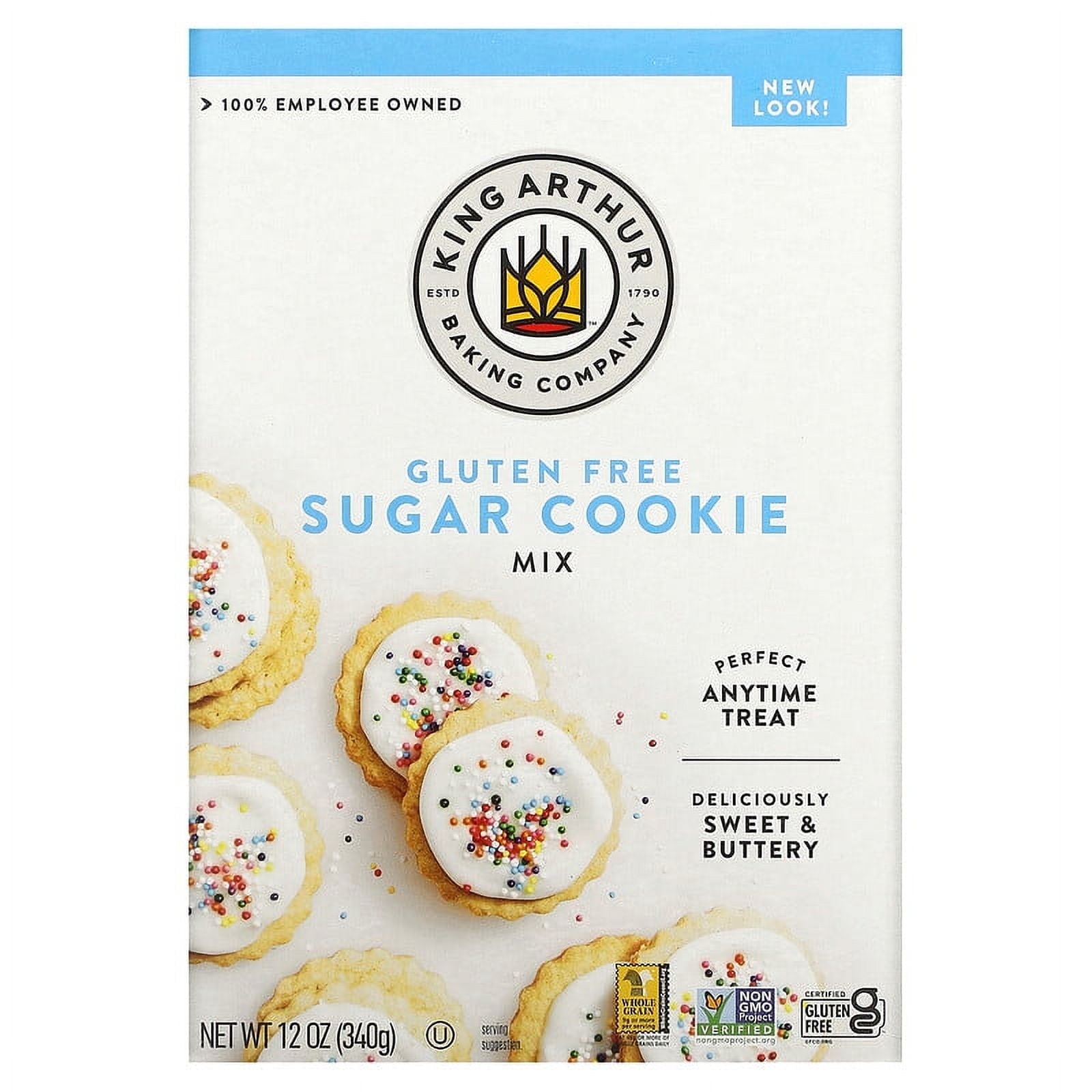 King Arthur Flour Gluten Free Sugar Cookie Mix 12 oz (340 g) Pack of 4 ...