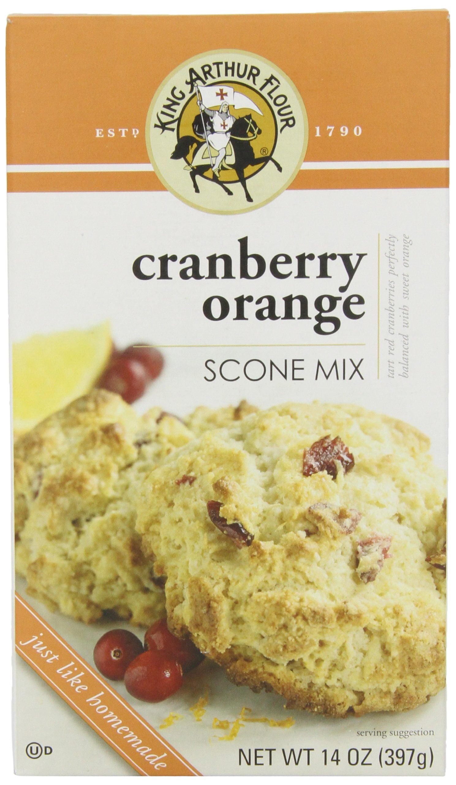King Arthur Scone Mix Cranberry Orange, 14 Oz - Walmart.com