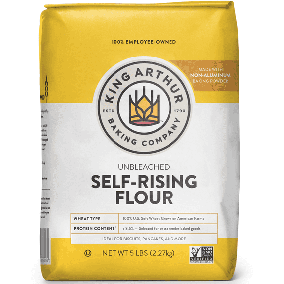 King Arthur Unbleached Self-Rising Baking Flour, Non-GMO, 5lb - Walmart.com