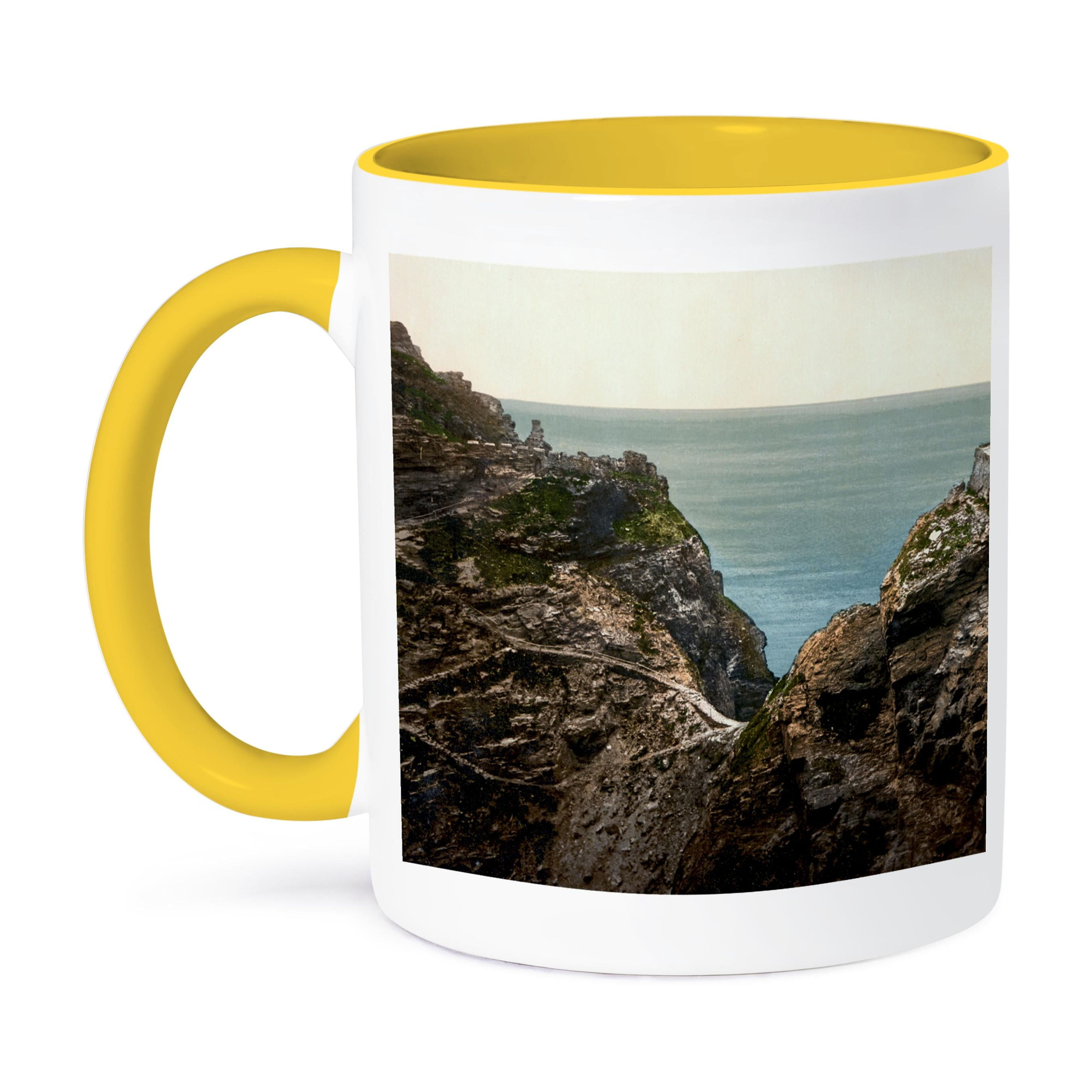 King Arthurs Castle- Tintagel-Cornwall-England Vintage Photo, 11oz Two ...