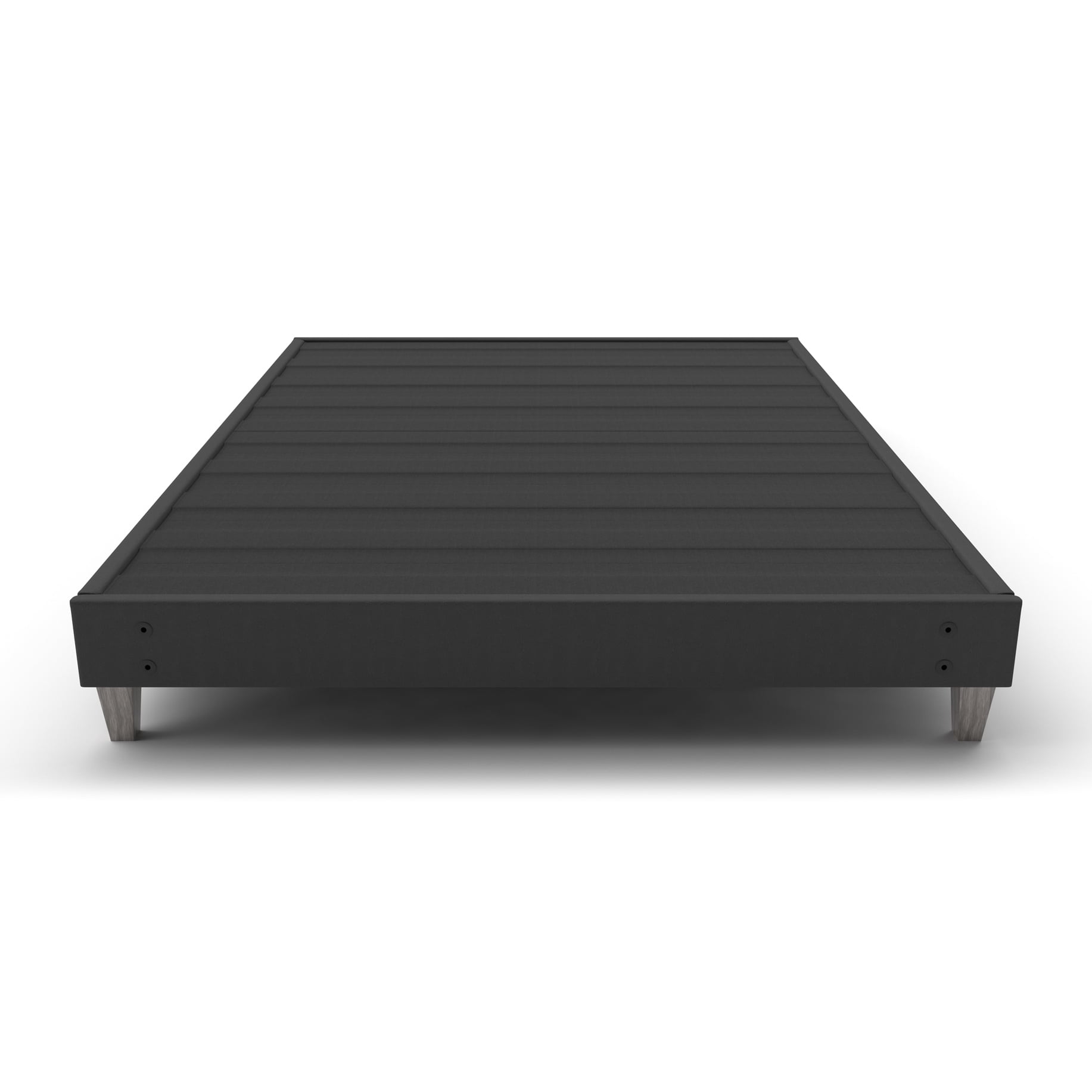 King Bed Foundation With Express Setup Option - No Tools, Modern Faux ...