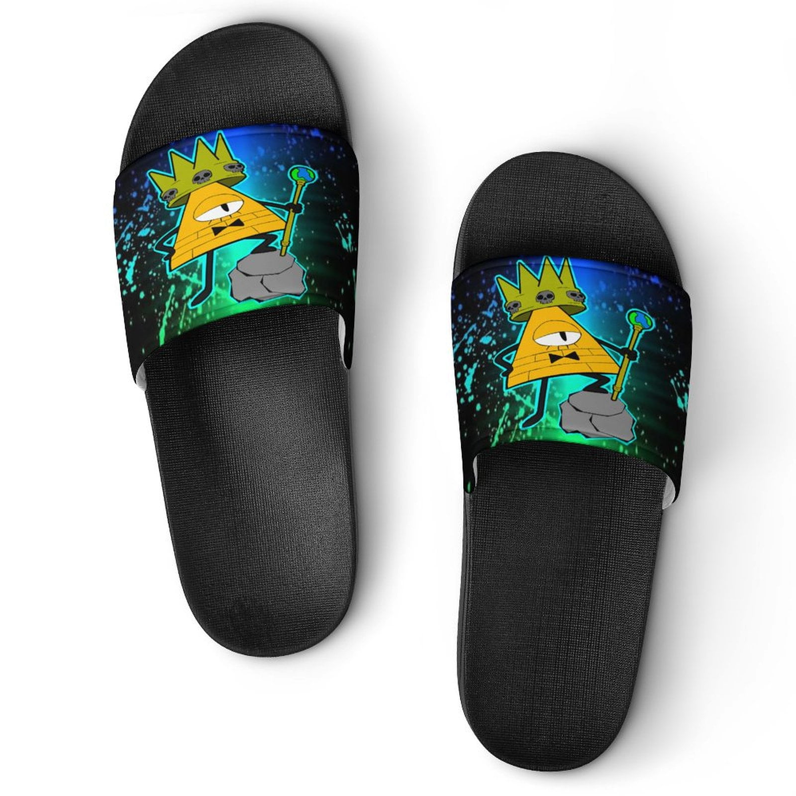 King Bill Cipher Gravity Falls Slides Sandals House Slippers Non-Slip ...