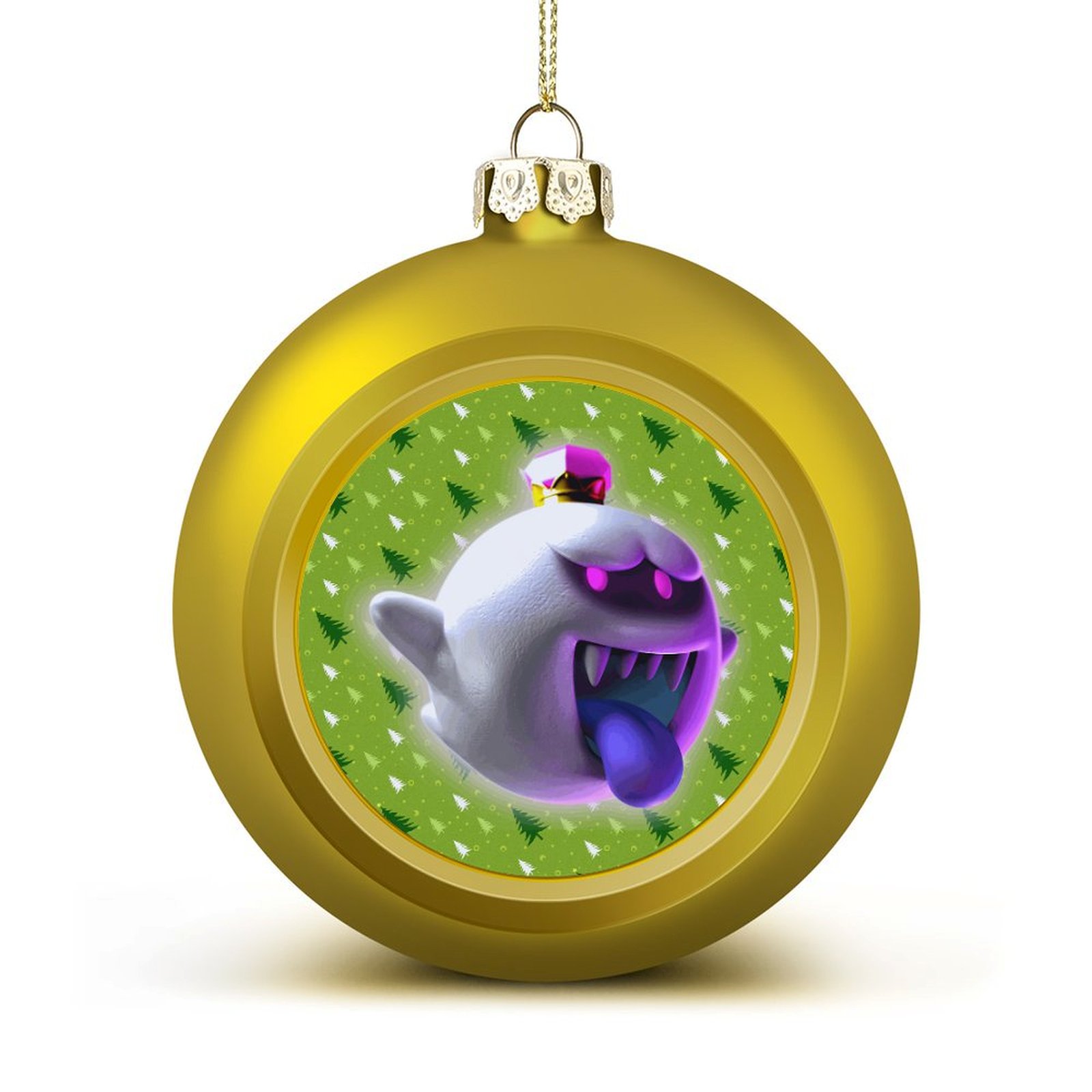 King Boo Horror Luigi's Mansion Christmas Balls Decor Sparkling ...