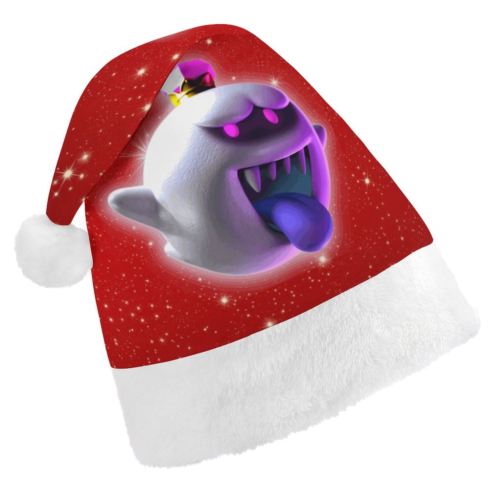 King Boo Horror Luigi's Mansion Christmas Hat for Adult And Kids Xmas ...
