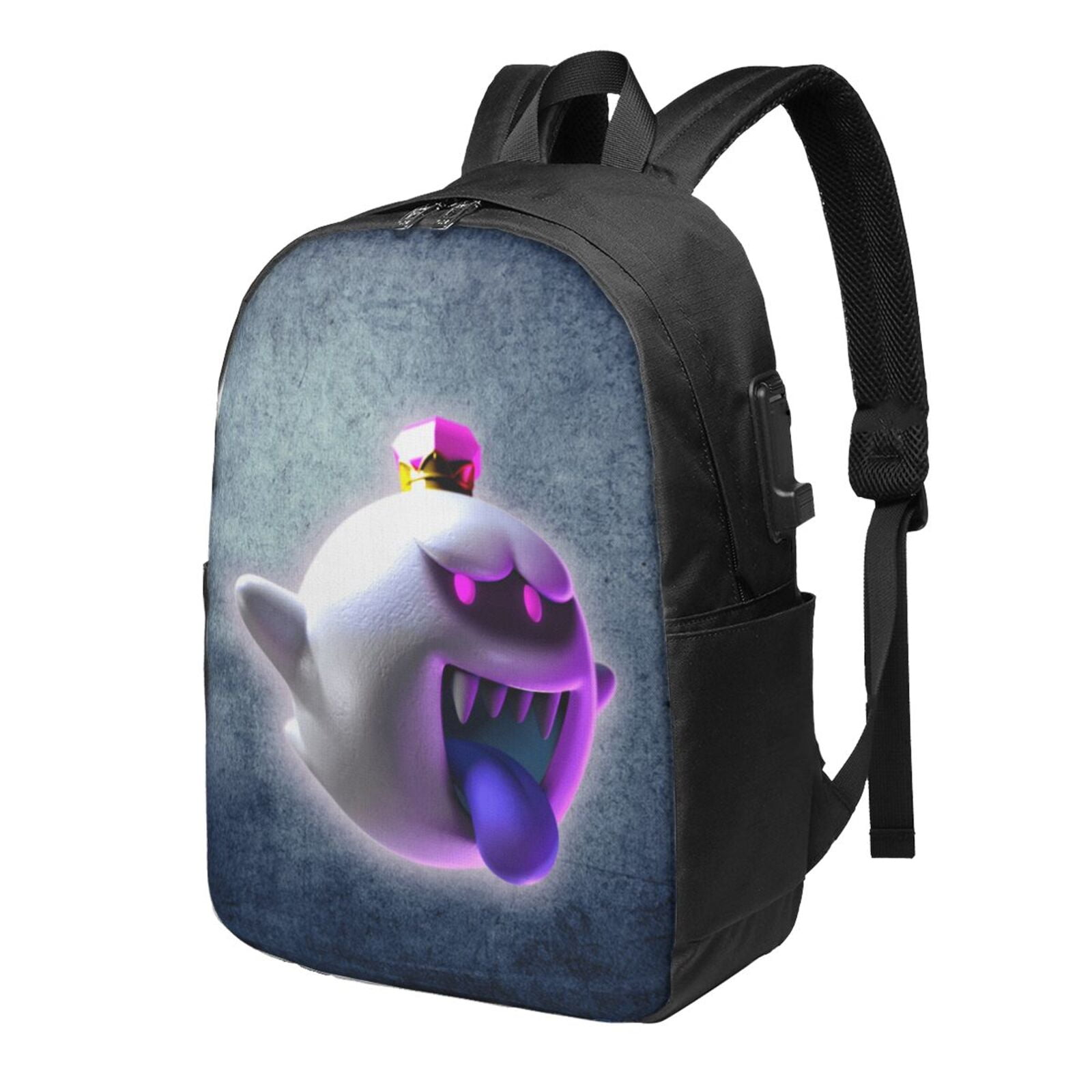 King Boo Horror Luigi's Mansion School Backpack Laptop Bag Unisex ...