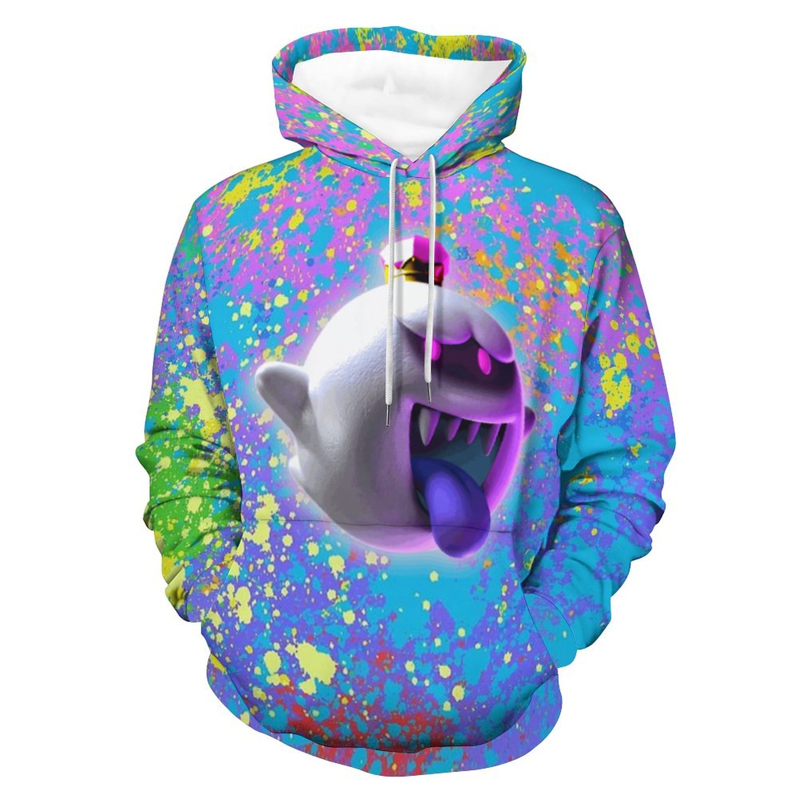 King Boo Horror Luigi's Mansion Unisex Hoodies Sweatshirts Daily Casual ...
