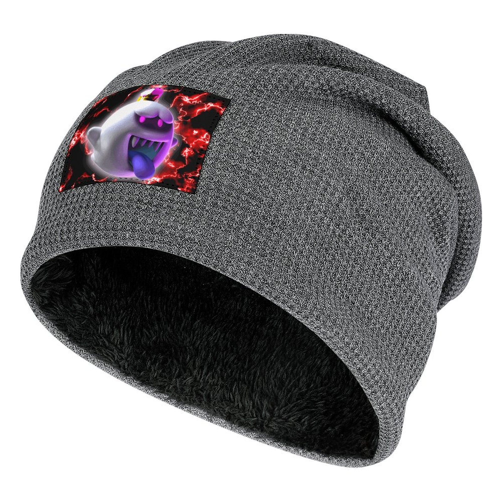 King Boo Horror Luigi's Mansion Unisex Stretchable Knitted Beanie Hat ...
