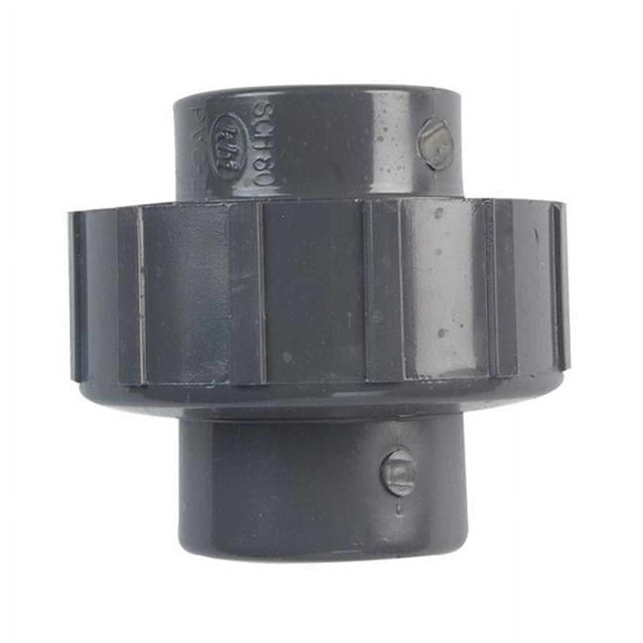 King Brothers PVC Union SCH80 3/4 FPT Gray, Cold Water Compatible, Bulk ...