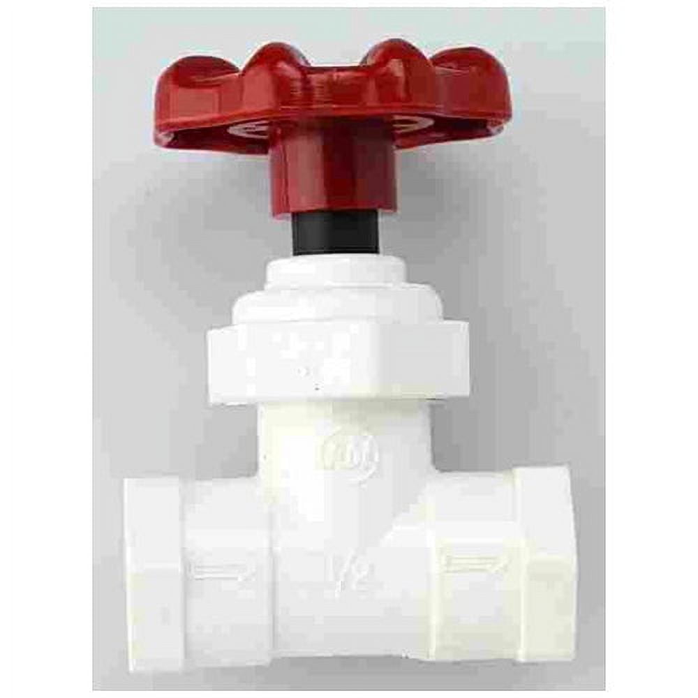 King Brothers SCP-0500-S Pvc Slip Stop Valve 1/2"X1/2", Each - Walmart.com